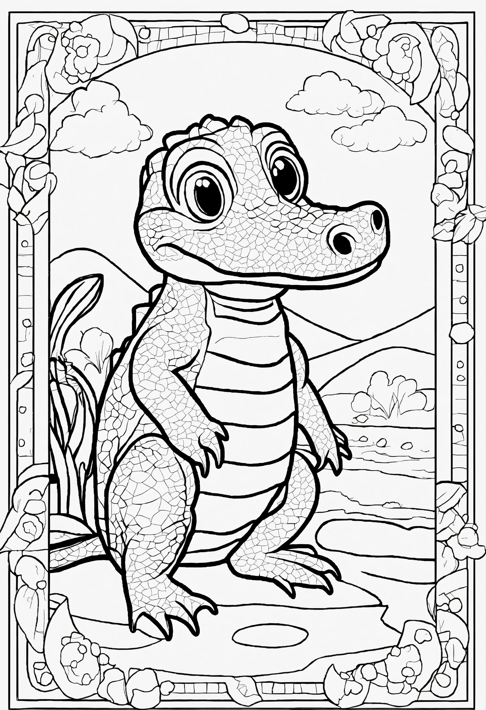 Lexica - Coloring book for toddlers, simple lines drawings, no lines ...