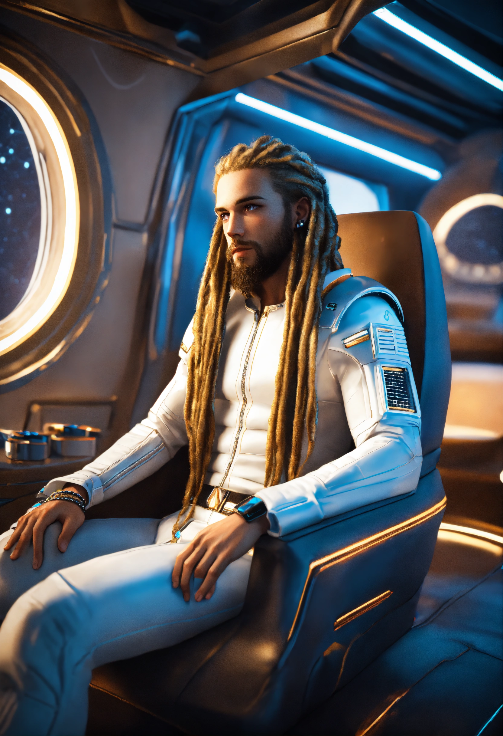 Lexica - Scruffy white guy with long blonde dreadlocks wearing ...