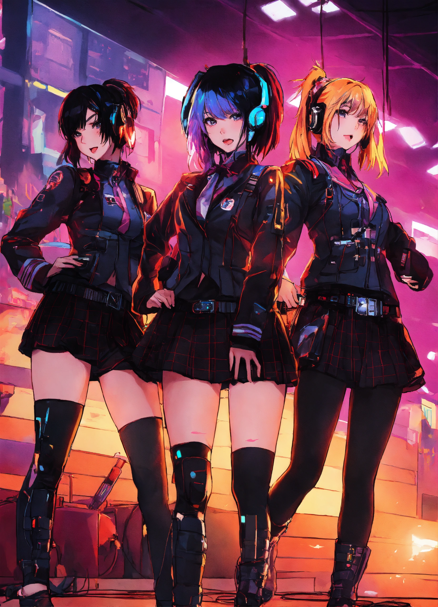 Lexica - Cyberpunk J-pop band with 3 members school girl cutesy band on ...