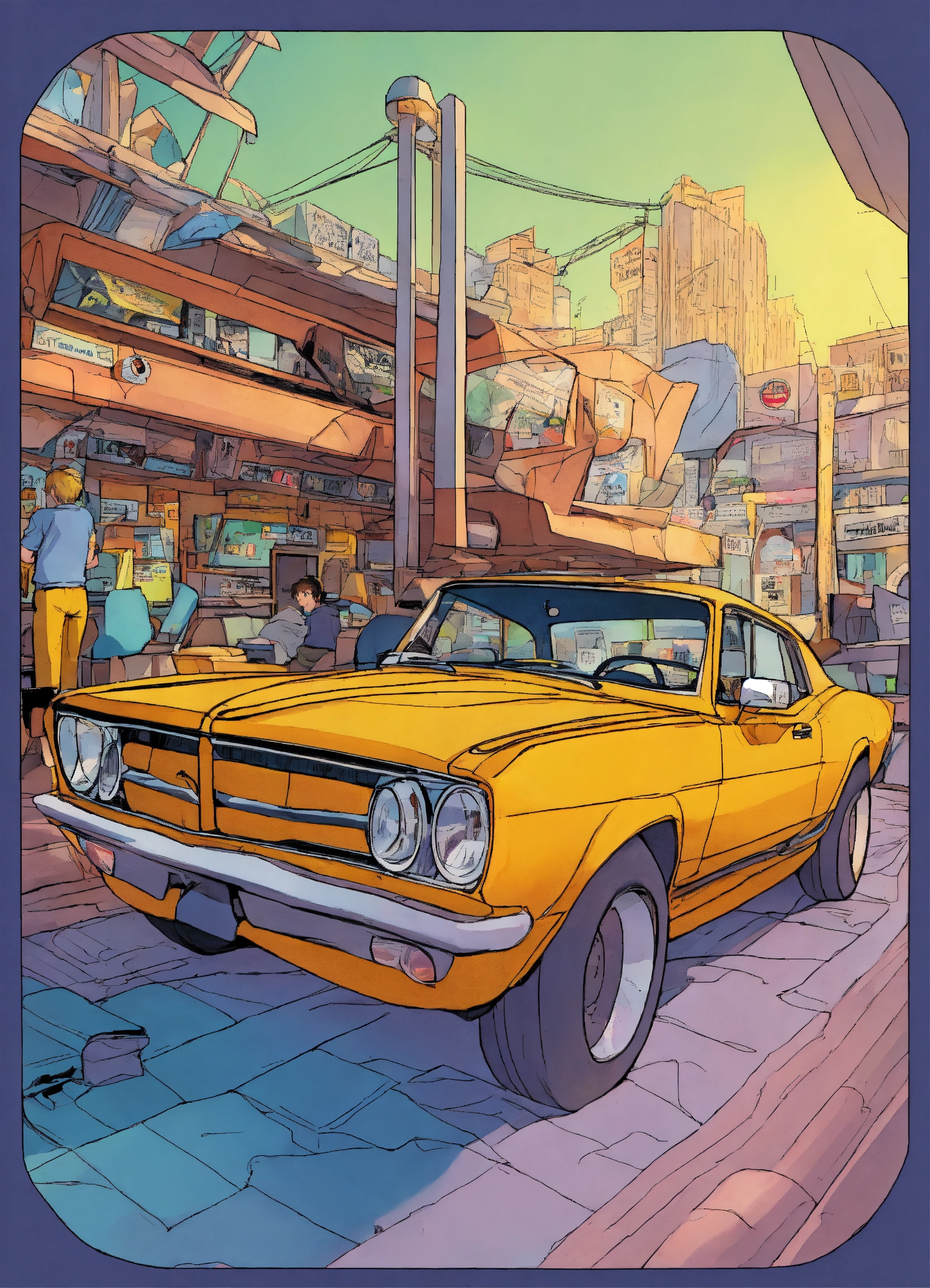 Lexica - Comic Car Kids draws