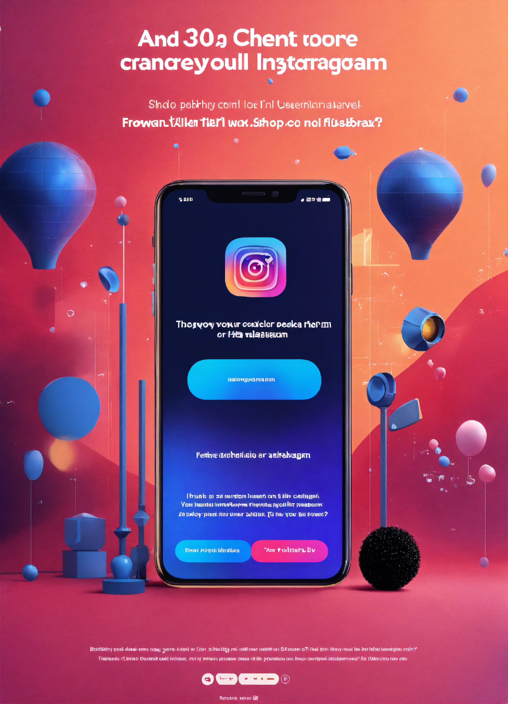 Lexica - Poster for channel telegrams on the topic of Instagram stories ...