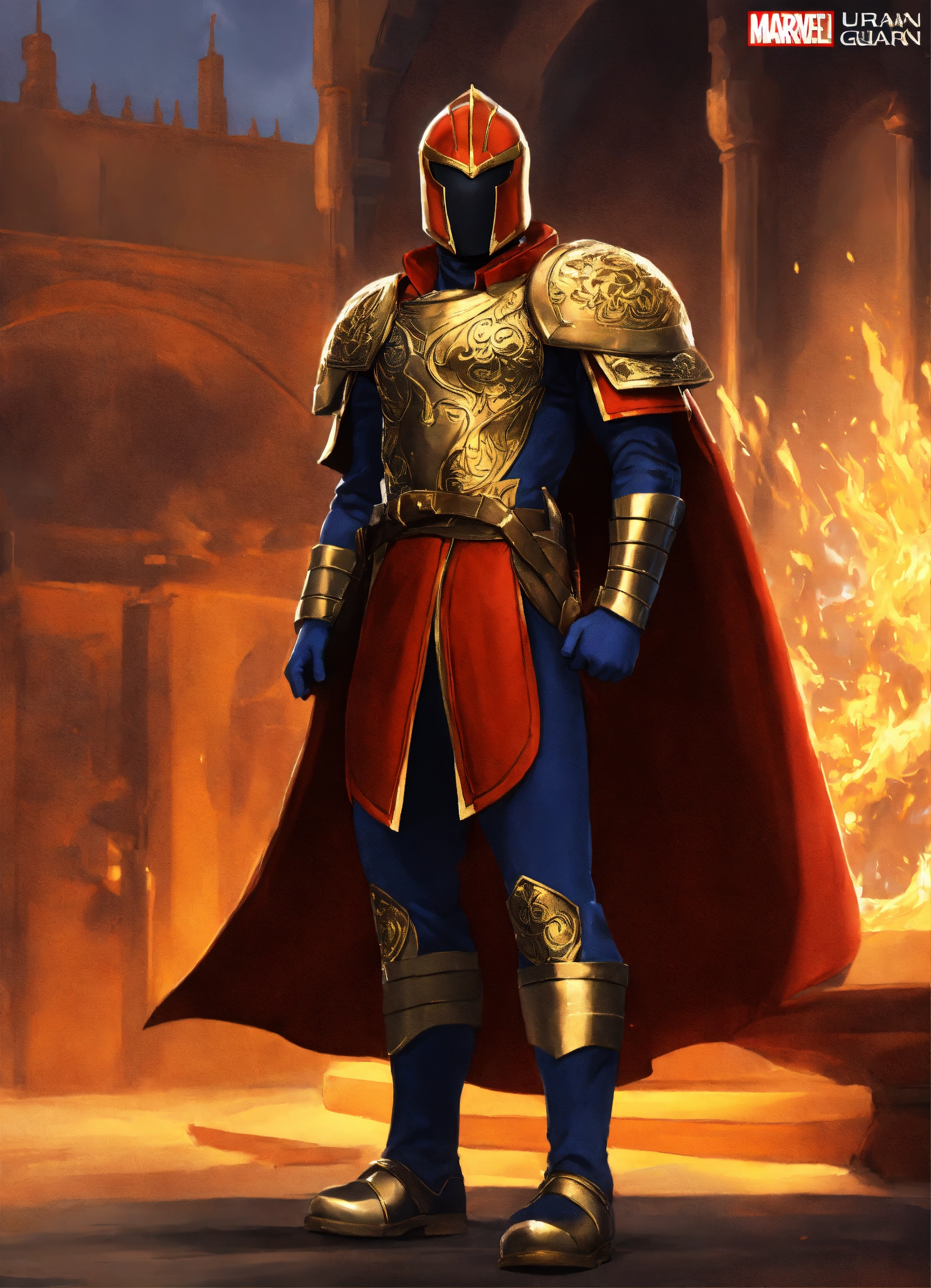 Lexica - Marvel Auran Attilan Royal Guard animated in action without ...