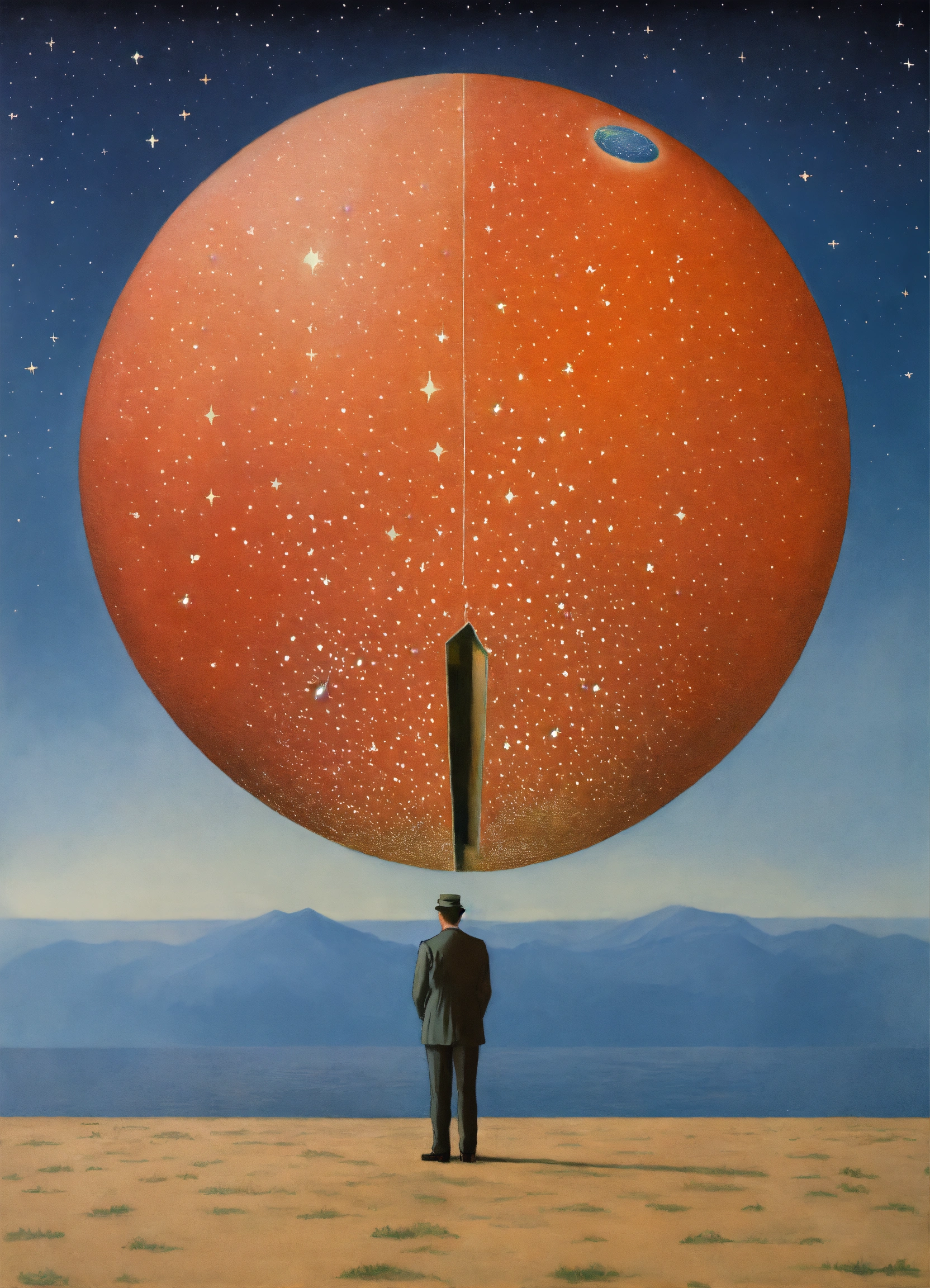 Lexica - Outline of small human body gazing into the 4 corners of the ...