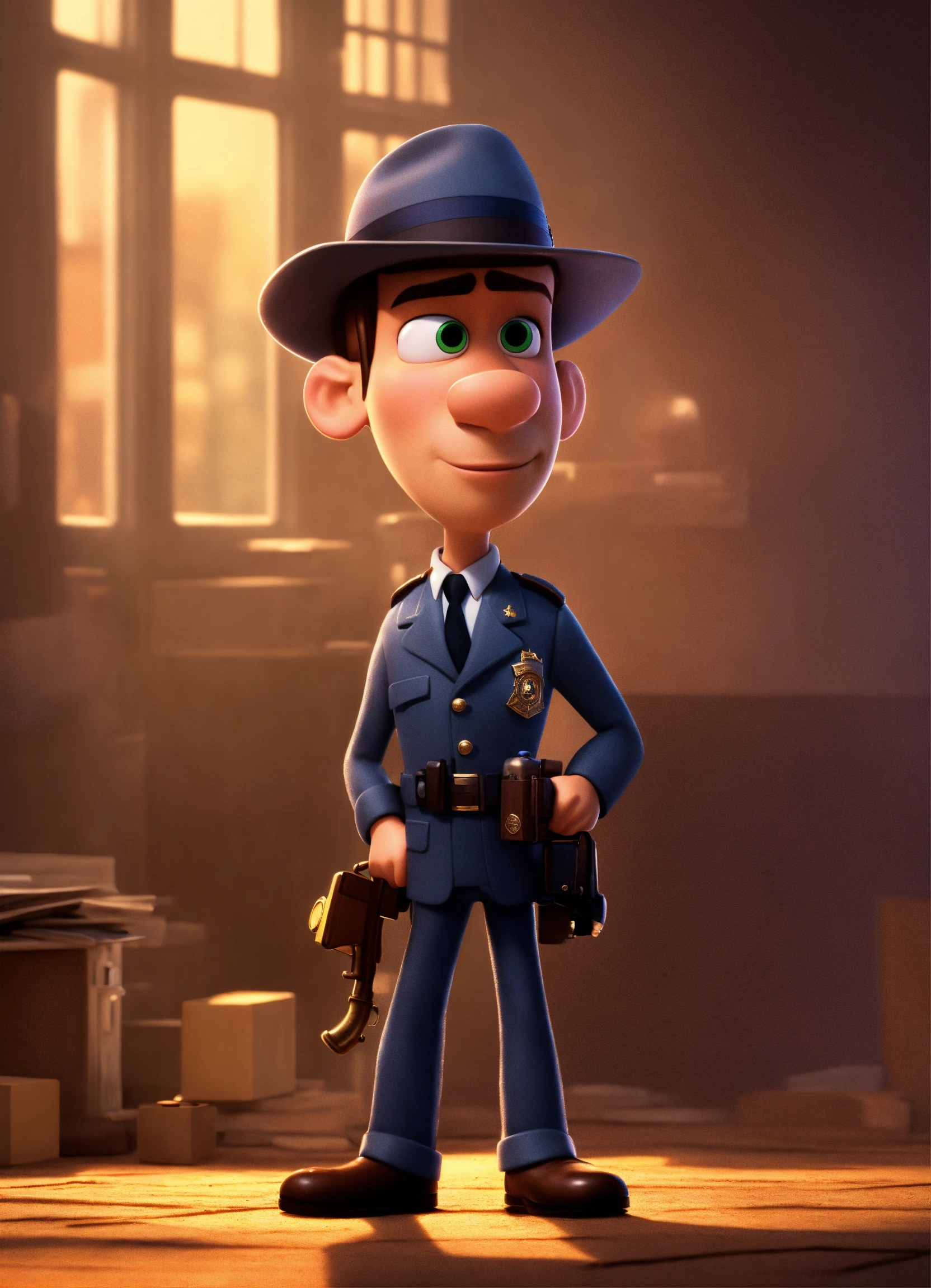 Lexica - Detective ex-cop pixar stile