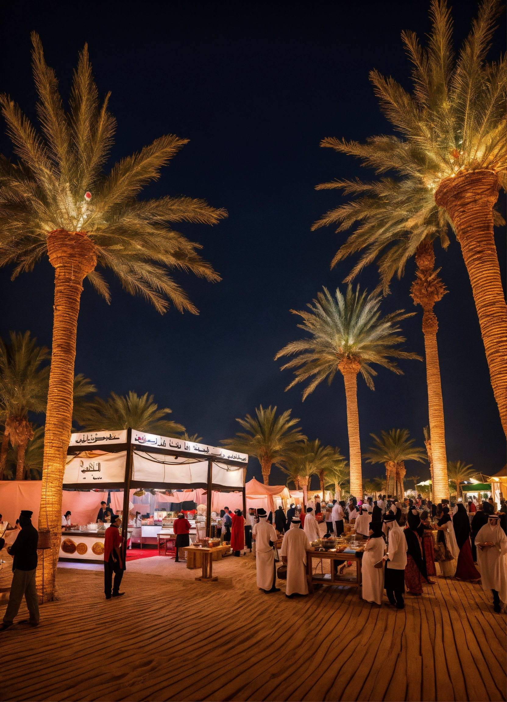 Lexica - Visualize a vibrant scene at the 'Taste of Bahrain' Food ...