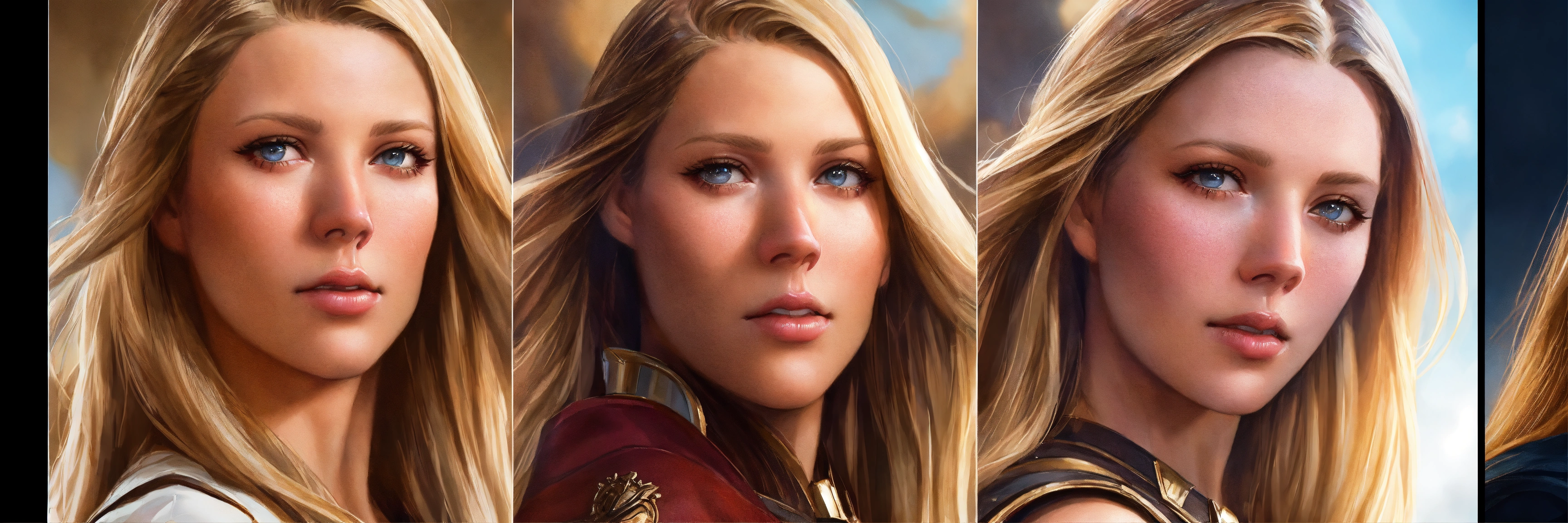 Lexica - Gwyneth Paltrow combined Scarlett Johansson, amazon valkyrie ...