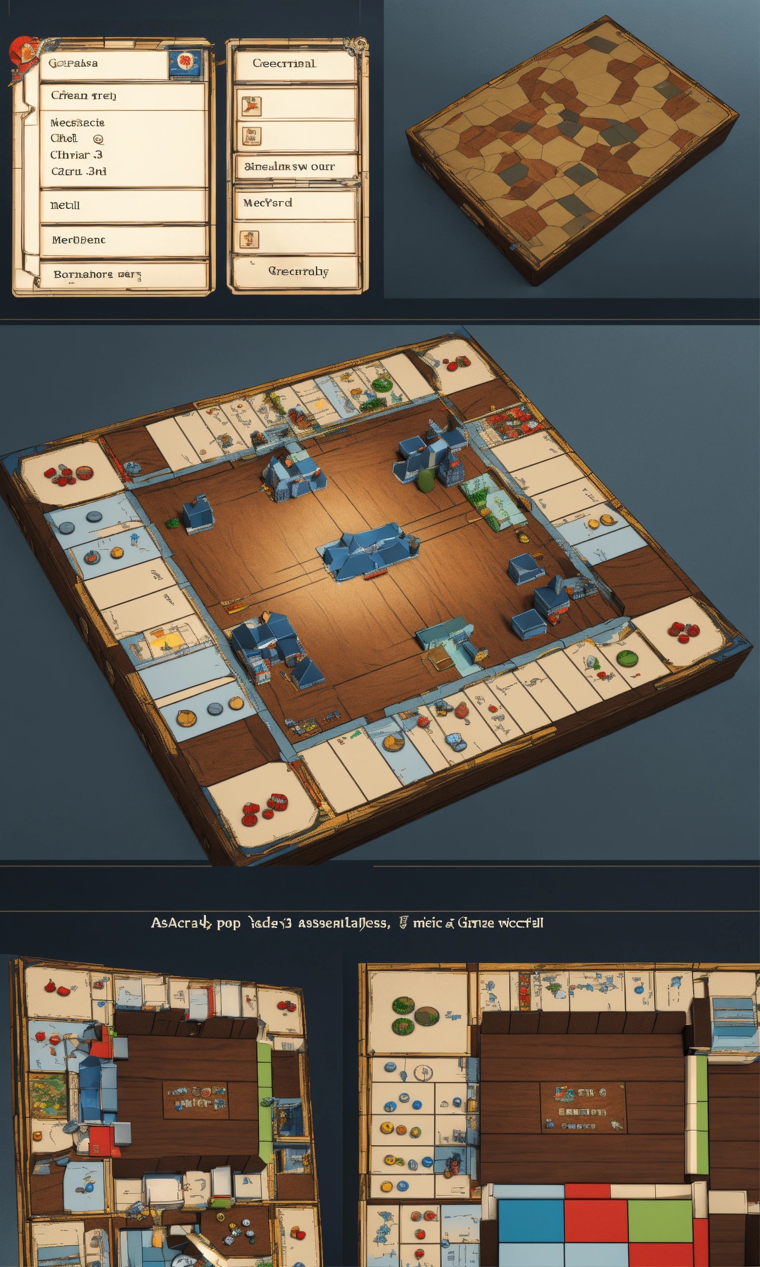 Lexica - Create detailed 3D models of a board game named 'Metric',with ...