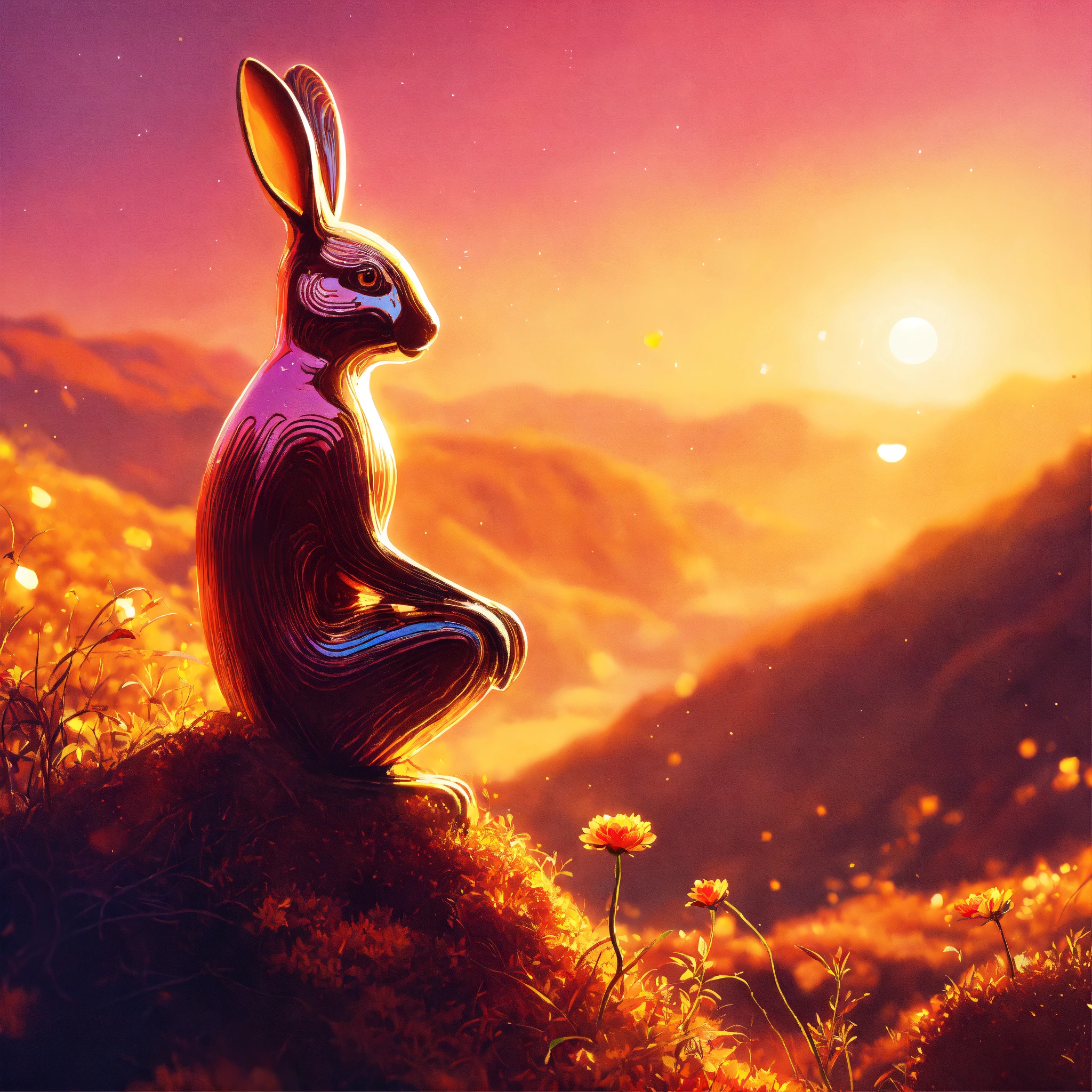 Lexica - A beautiful unrealistic human being growing and growing on the ...