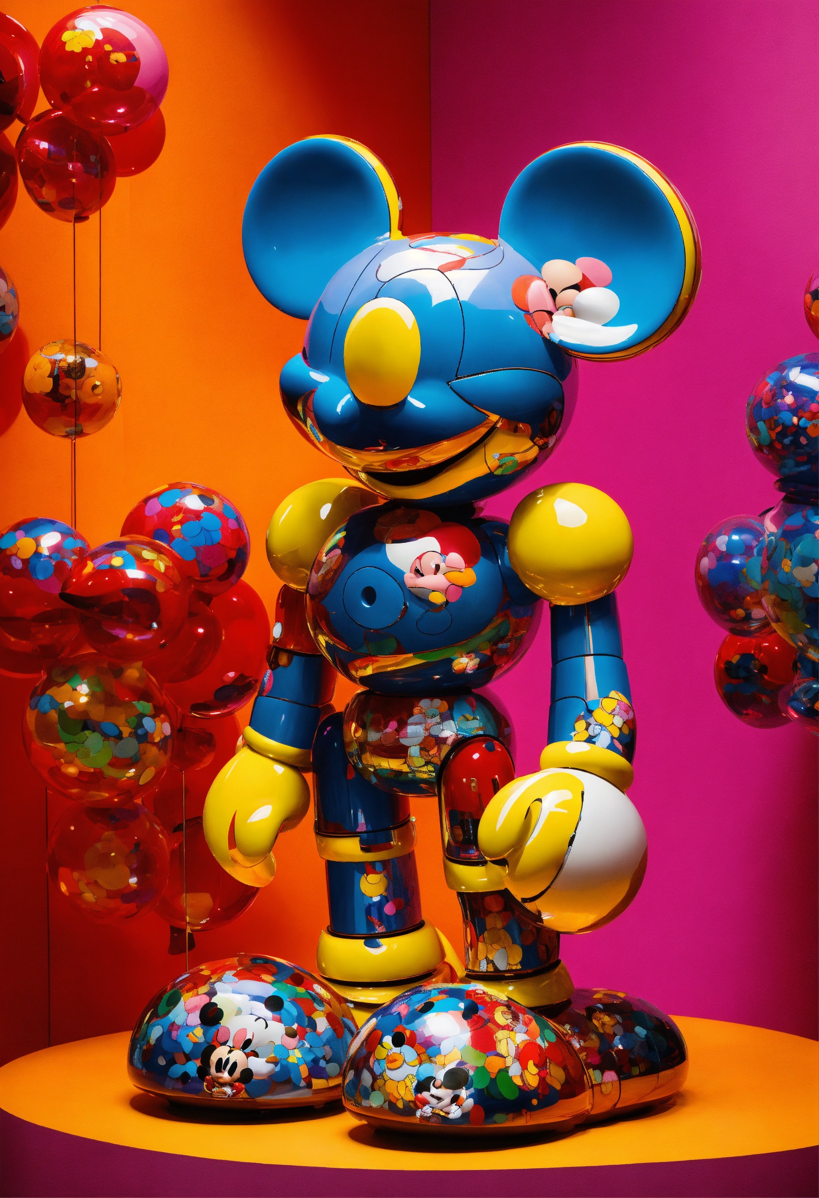 Lexica - Mickey Robot Jeff Koons Murakami Ceramics Pop Art