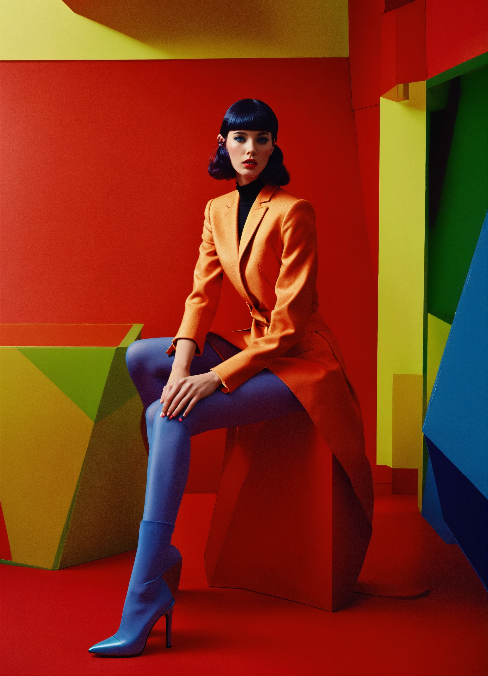 Lexica - Female model, glasgow interior, editorial fashion , strong ...