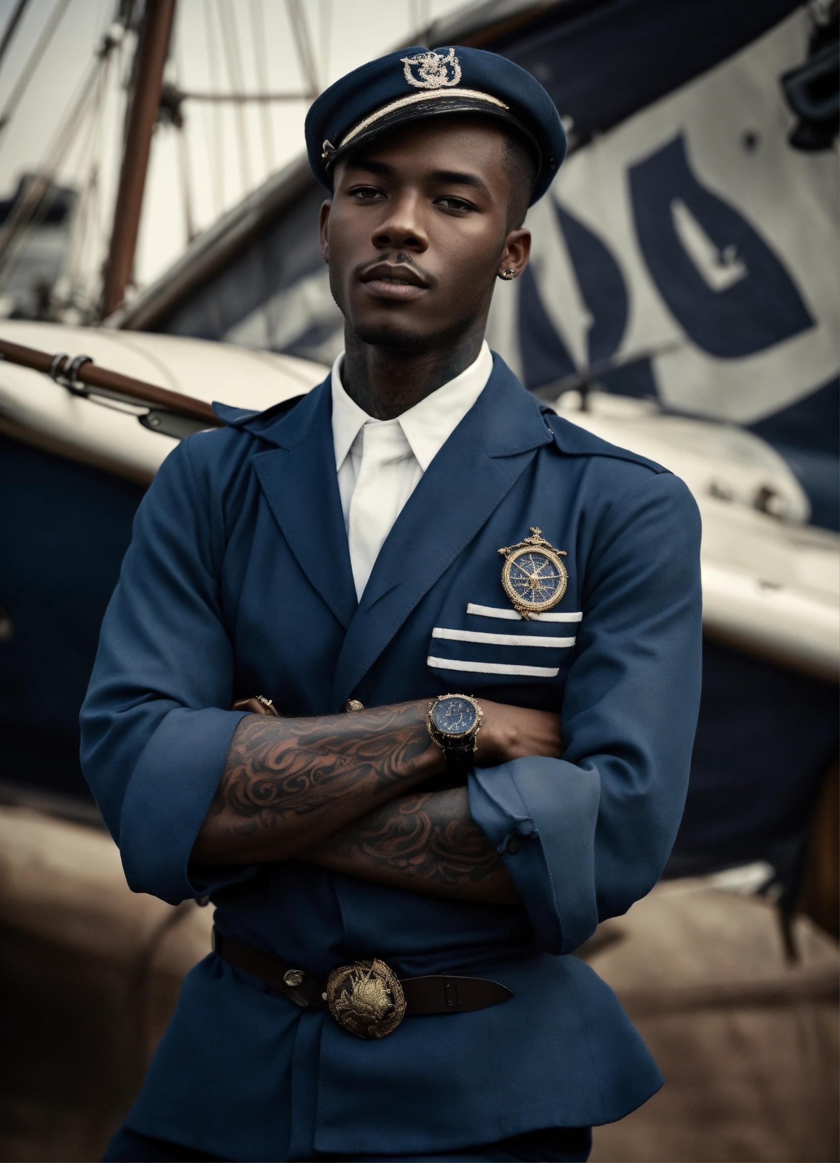 Lexica - Photorealistic, blackandwhite, young male, art, black skin ...