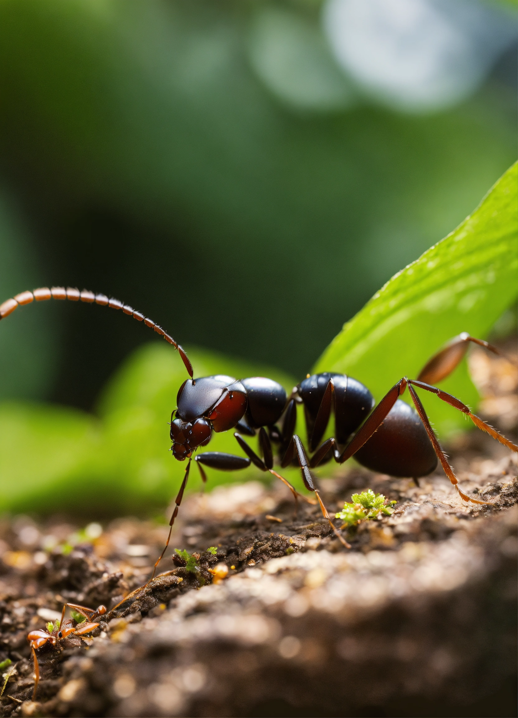 Lexica - A giant queen ant in a jungle setting