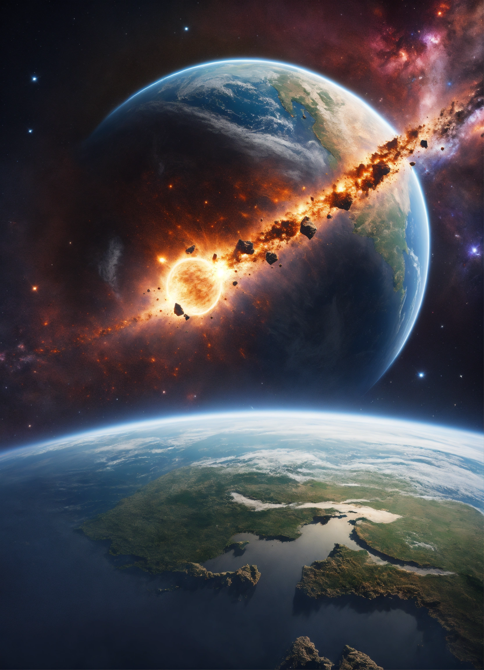 Lexica - Planet earth crashing in space