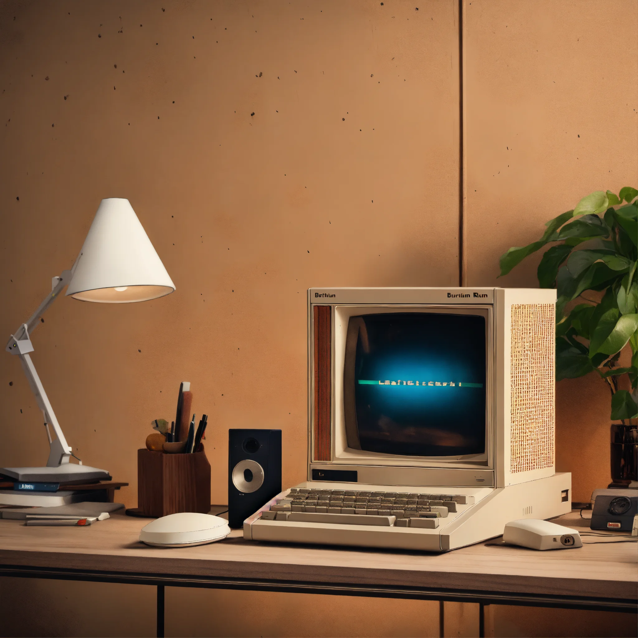 Lexica - A stunning, sleek beige vintage APPLE II PC case designed by ...