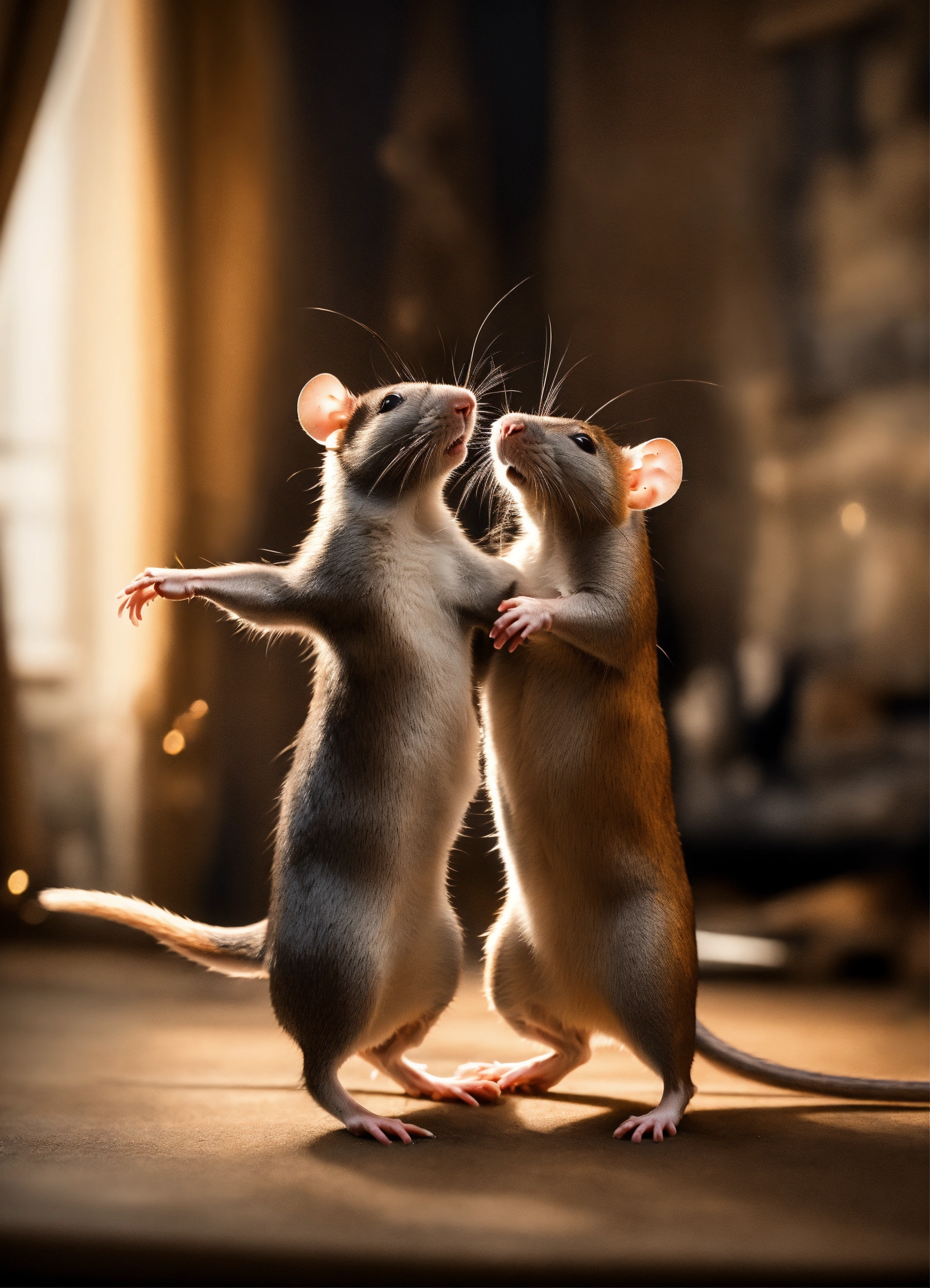 Lexica - Rats dancing together, deco fashion, fashion editorial ...