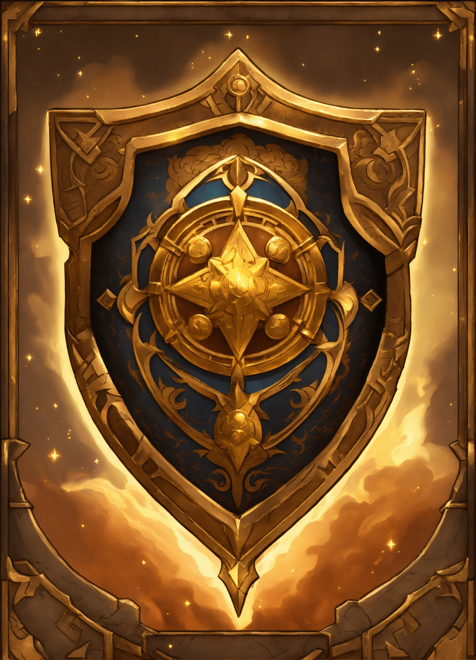 Lexica - A celestial amulet for a God of Paladins in the style of ...