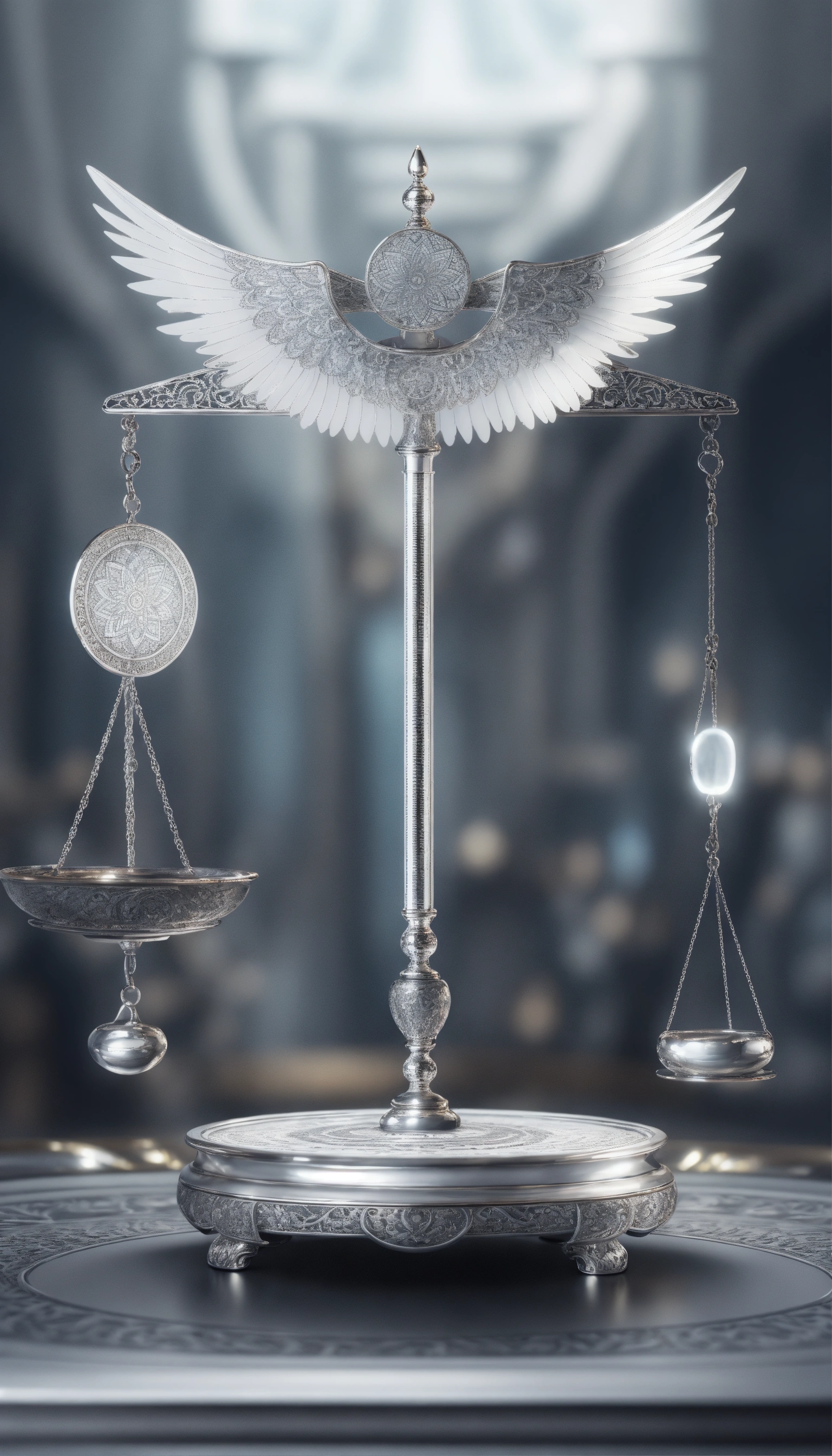 Lexica - Beautiful and perfect silver balance scale, detailed, digital ...