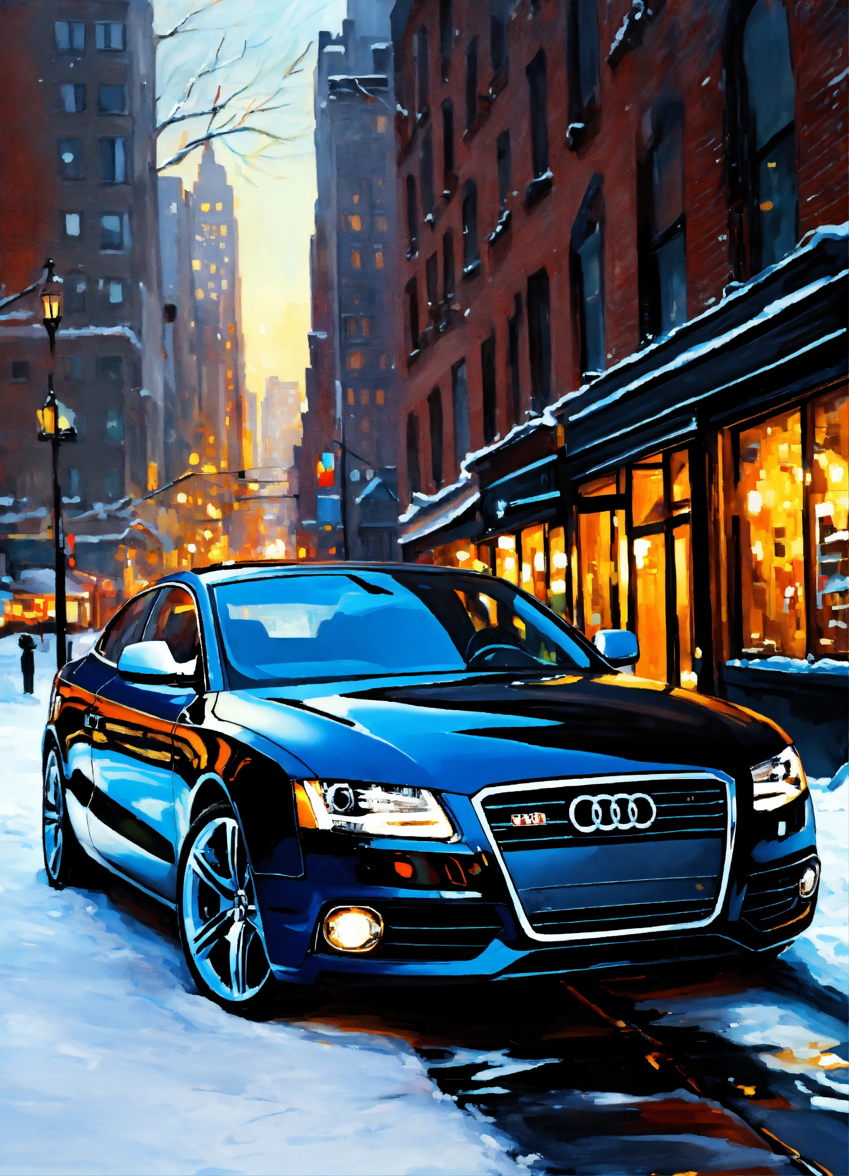 Lexica - Black 2011 audi a5 with black wheels in snow in new york van ...