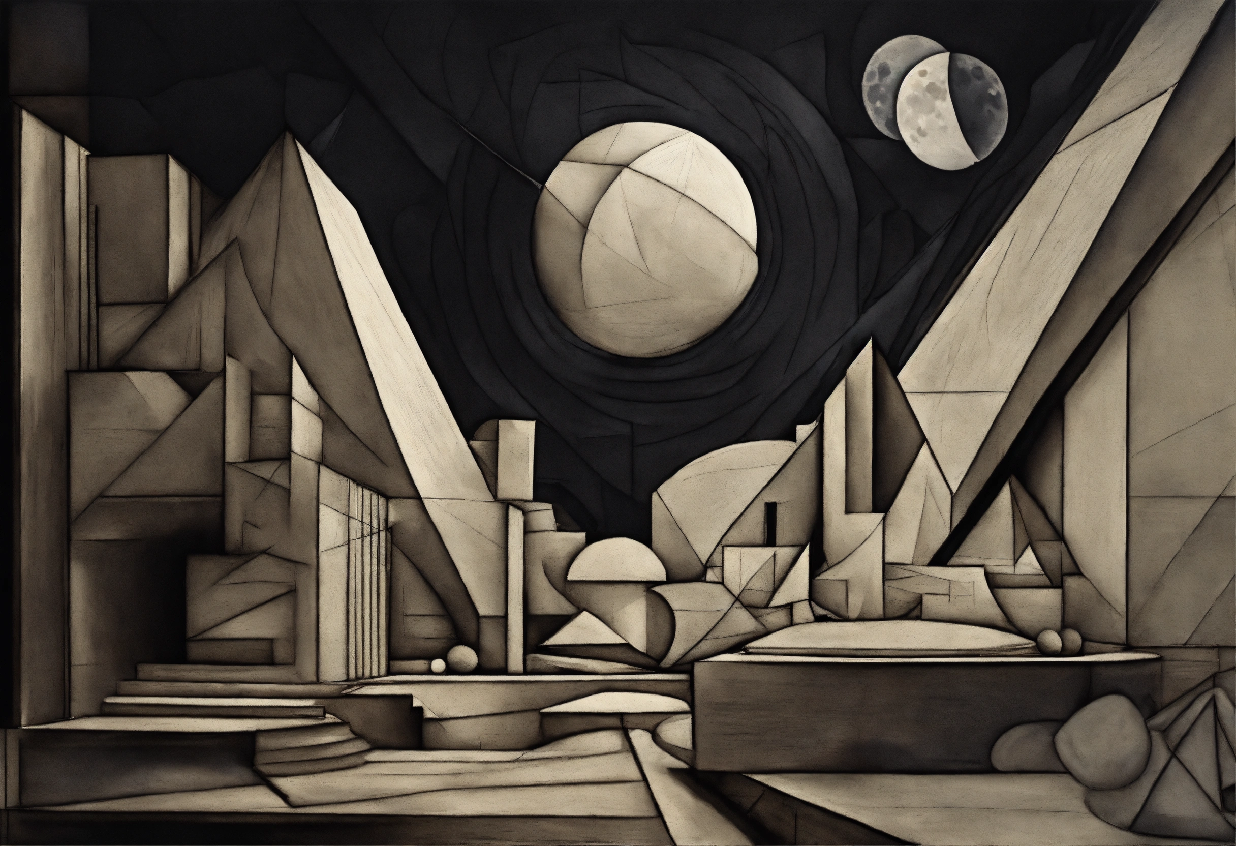 Lexica - Abstract art abstraction abstract SketchUp moonlight Leonardo ...