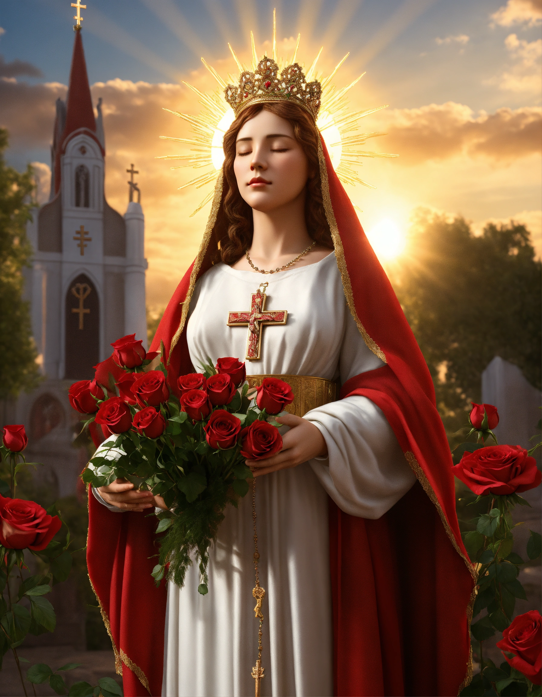 Lexica - Unreal engine render of a Beautiful 8k Queen Mary Mother of ...