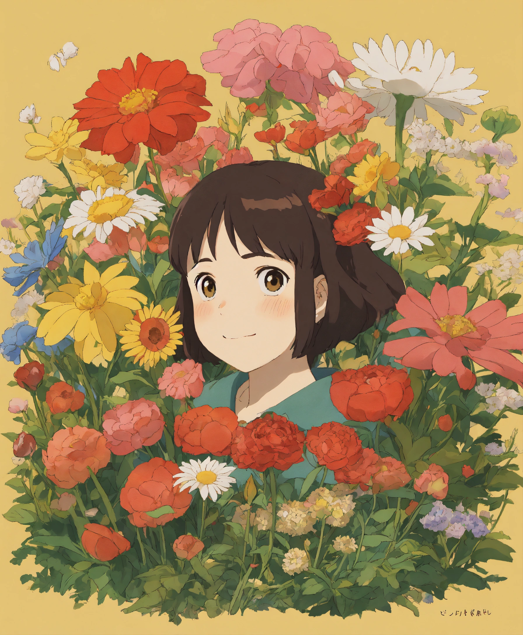 Lexica - Studio ghibli flower