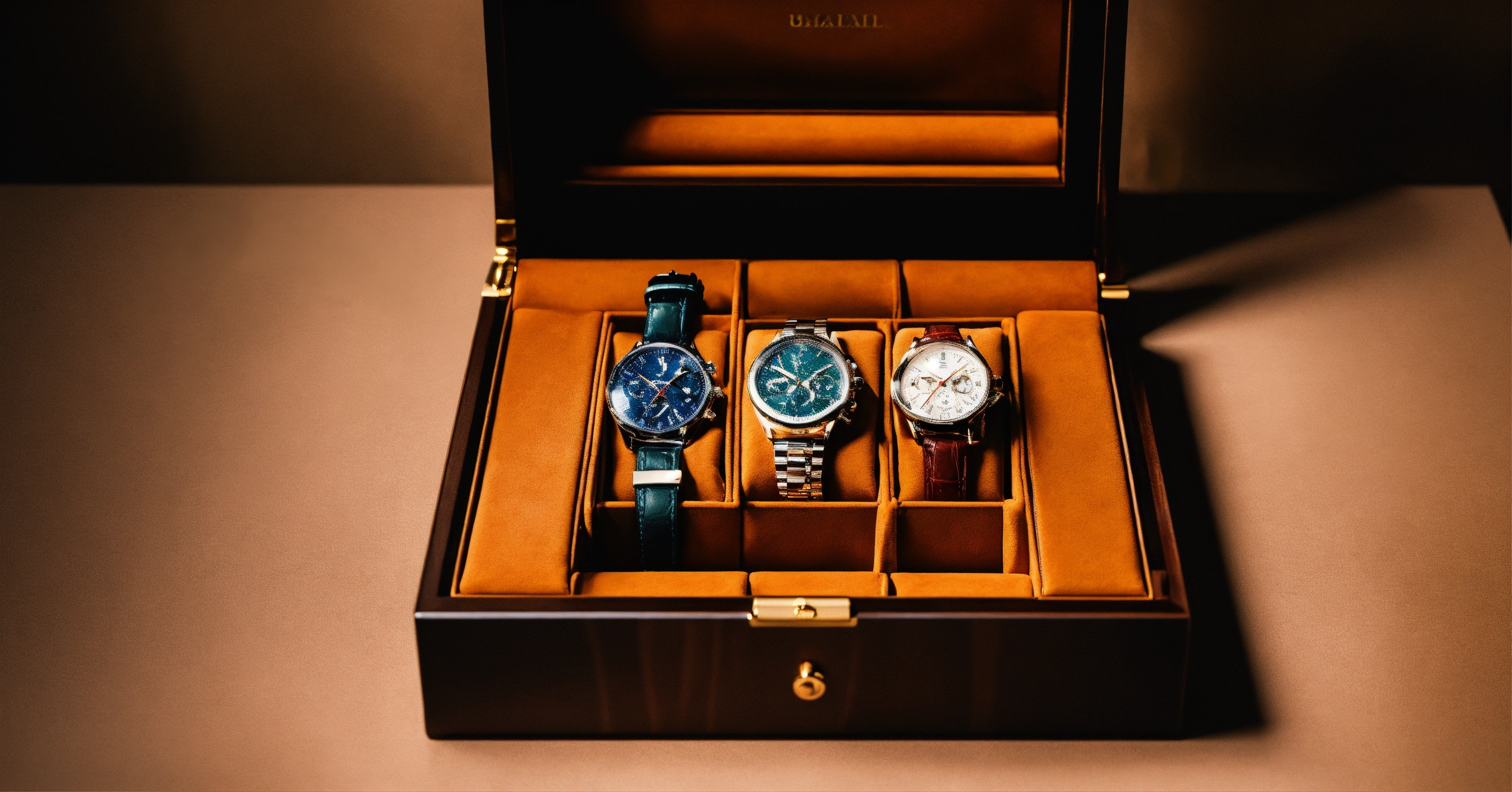 Lexica - An expensive modern watch collection displayed in a small case ...