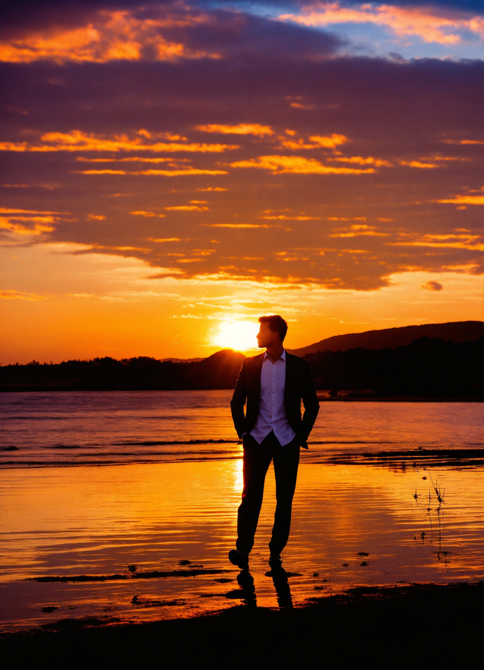 Lexica - Self confident leader sunset book power knowledge growth ...