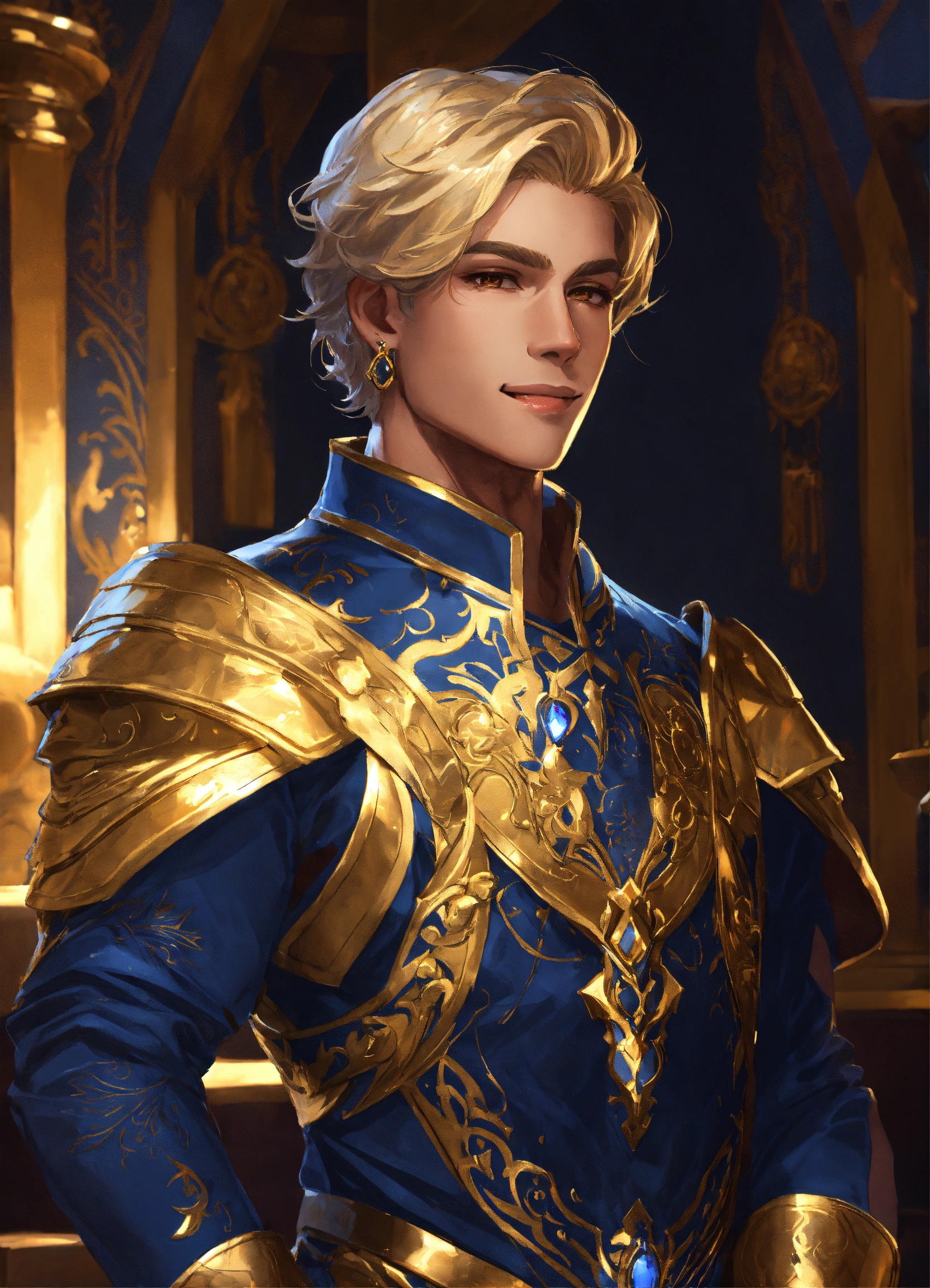 Lexica - Male aisimar full body portrait, pathfinder style, class ...