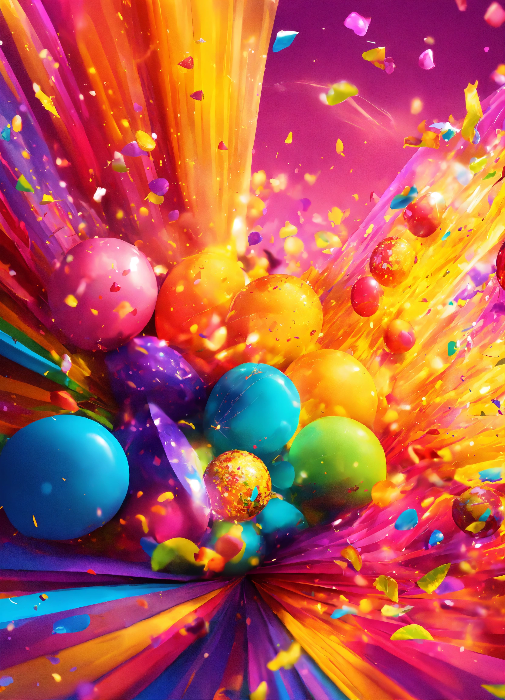 Lexica - Colorful background, carnival atmosphere. Explosions of ultra ...