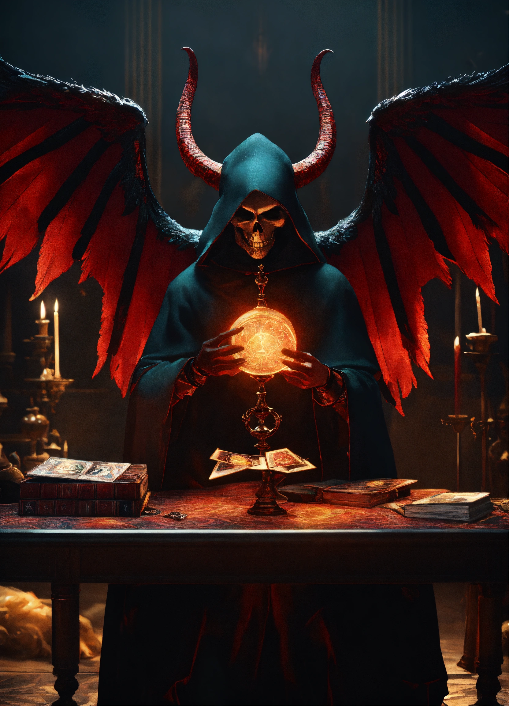 Lexica - Male mephistofeles, death, wings, arcane, devil, demon, fausto ...