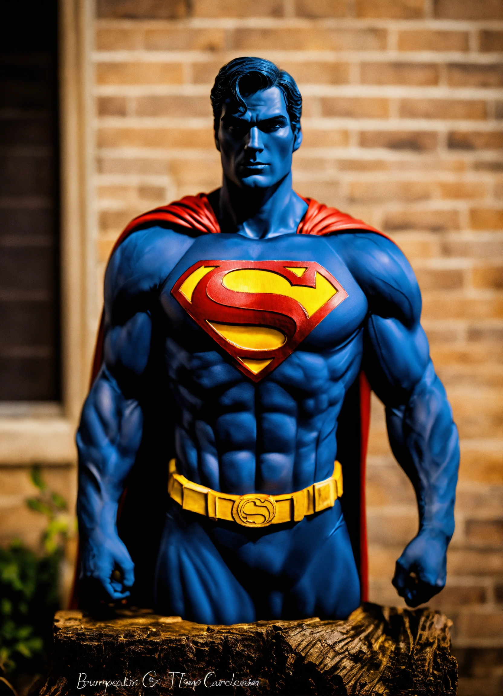 Lexica - Superman inspired realistic carved pumpkin