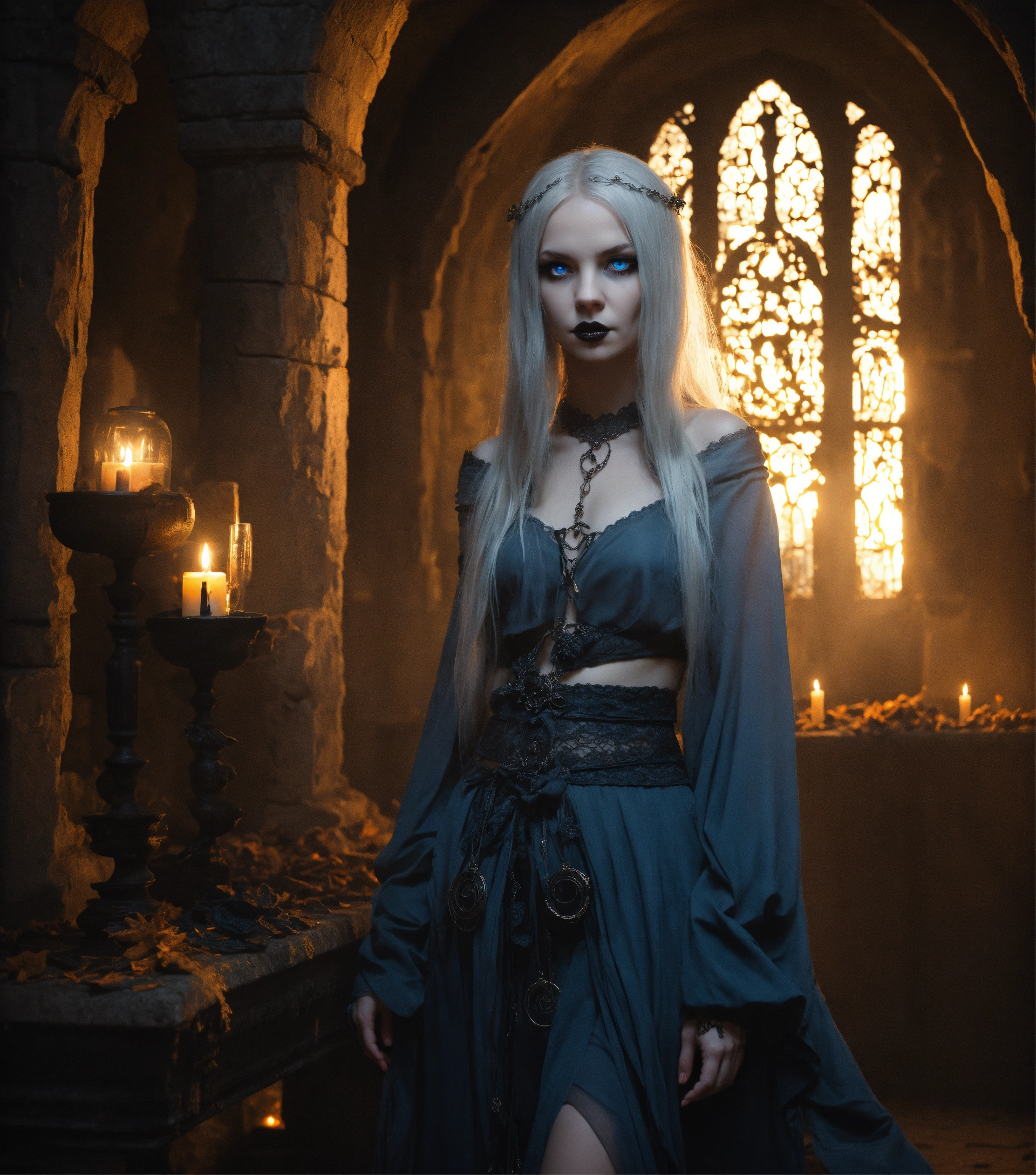 Lexica - Body portrait, sehr kindhaft deadly pale twelve year old ...