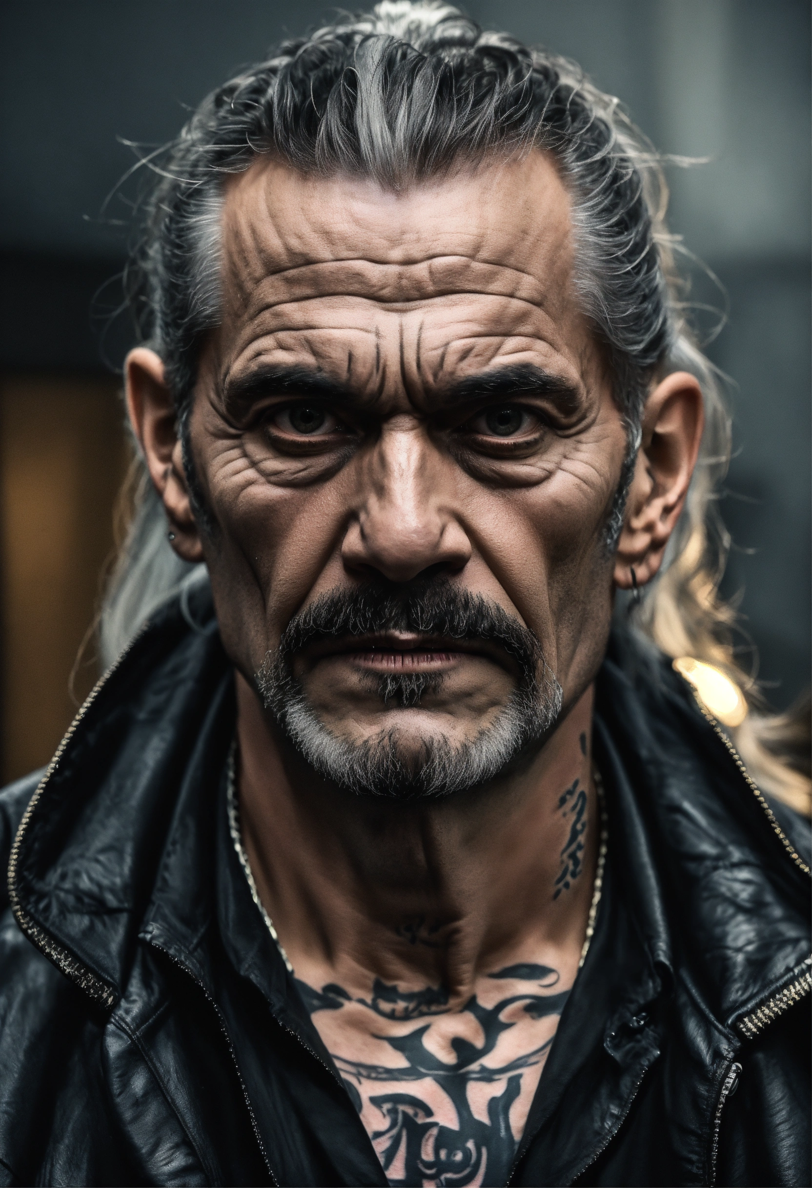 Lexica - A realistic photo of a scary 50-year-old Romanian man, with ...