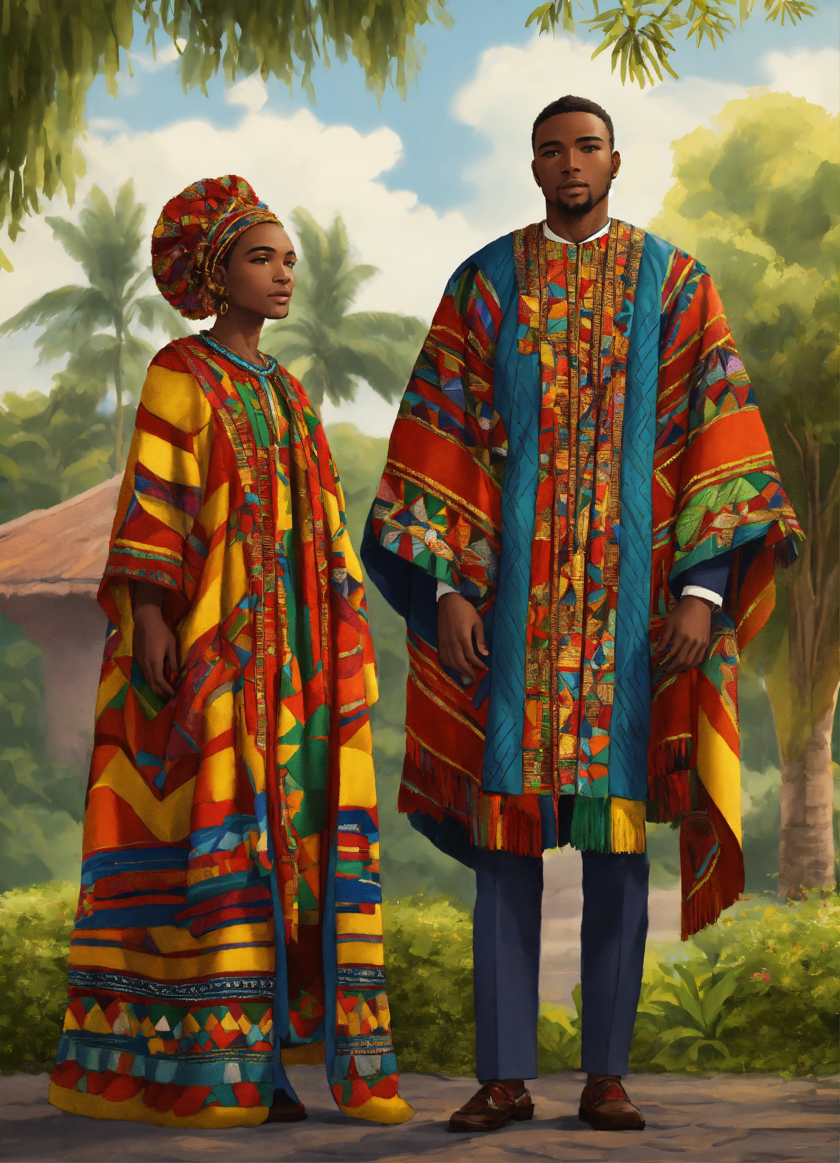 Lexica - ILLUSTRATE a good-looking Cameroonian man and woman with ...