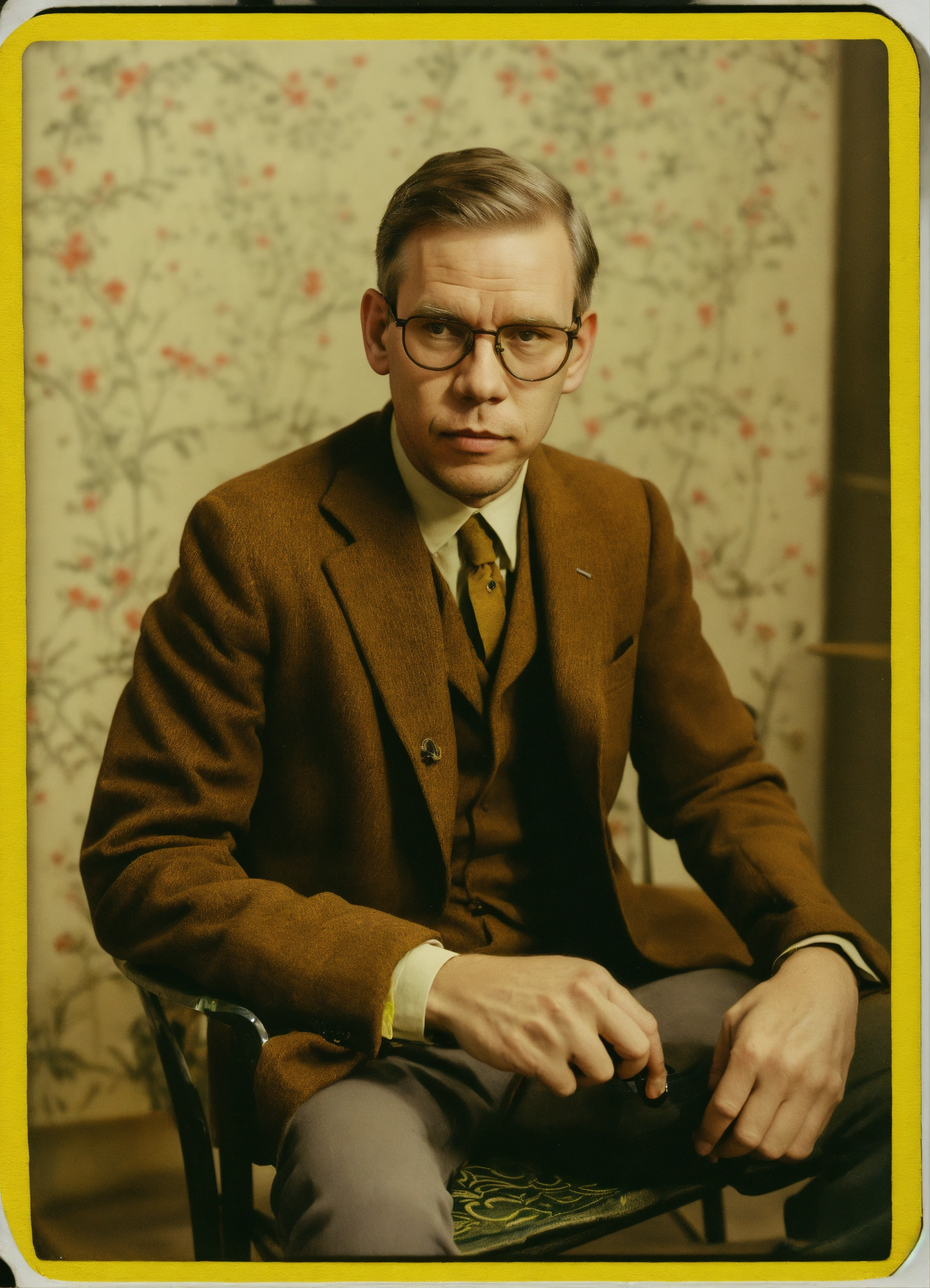 Lexica - Une photo de Robert hansen avec des lunettes jeune assis sur ...