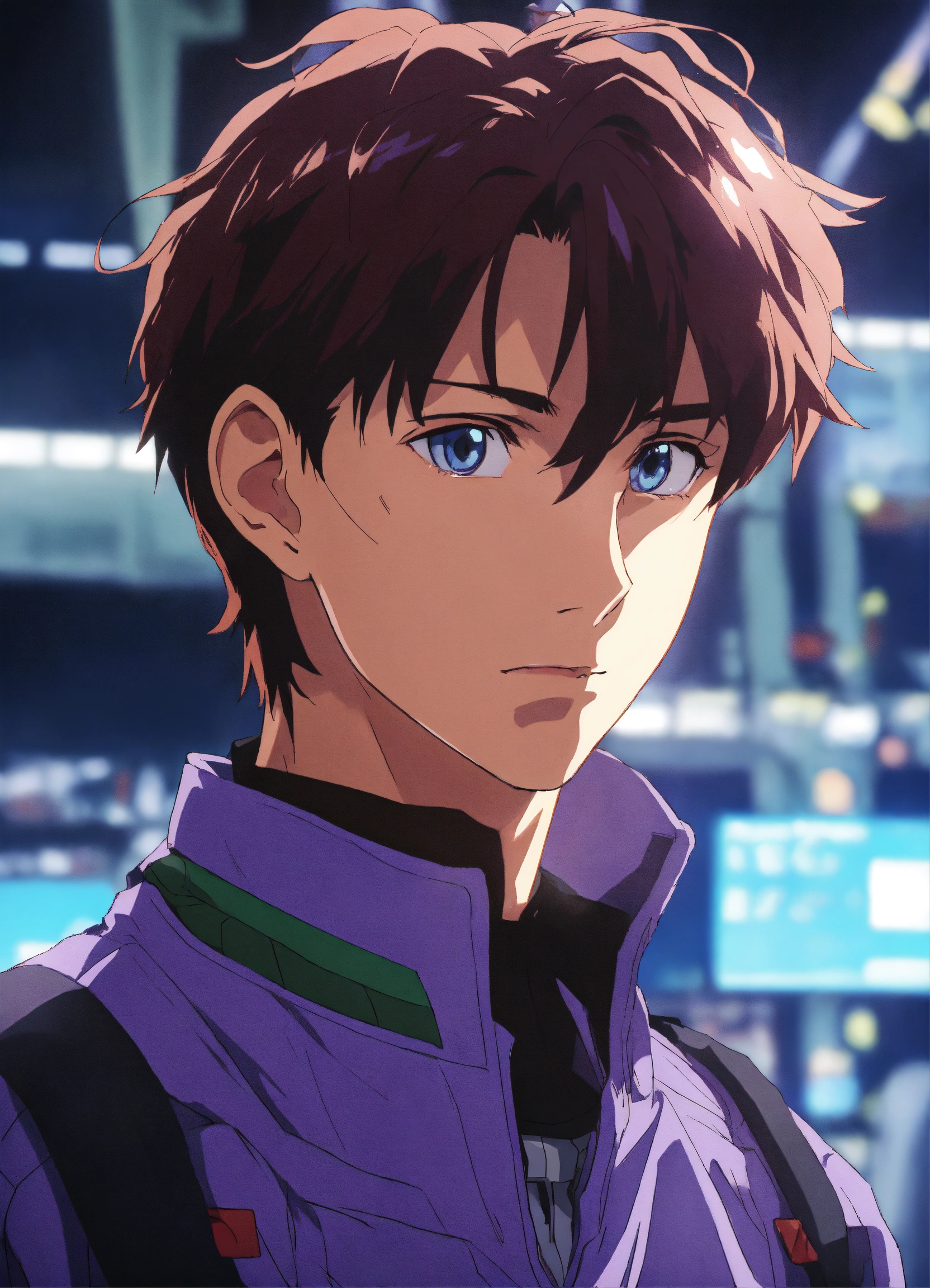 Lexica - Portrait of Shinji Ikari from Neon Genesis Evangelion ...