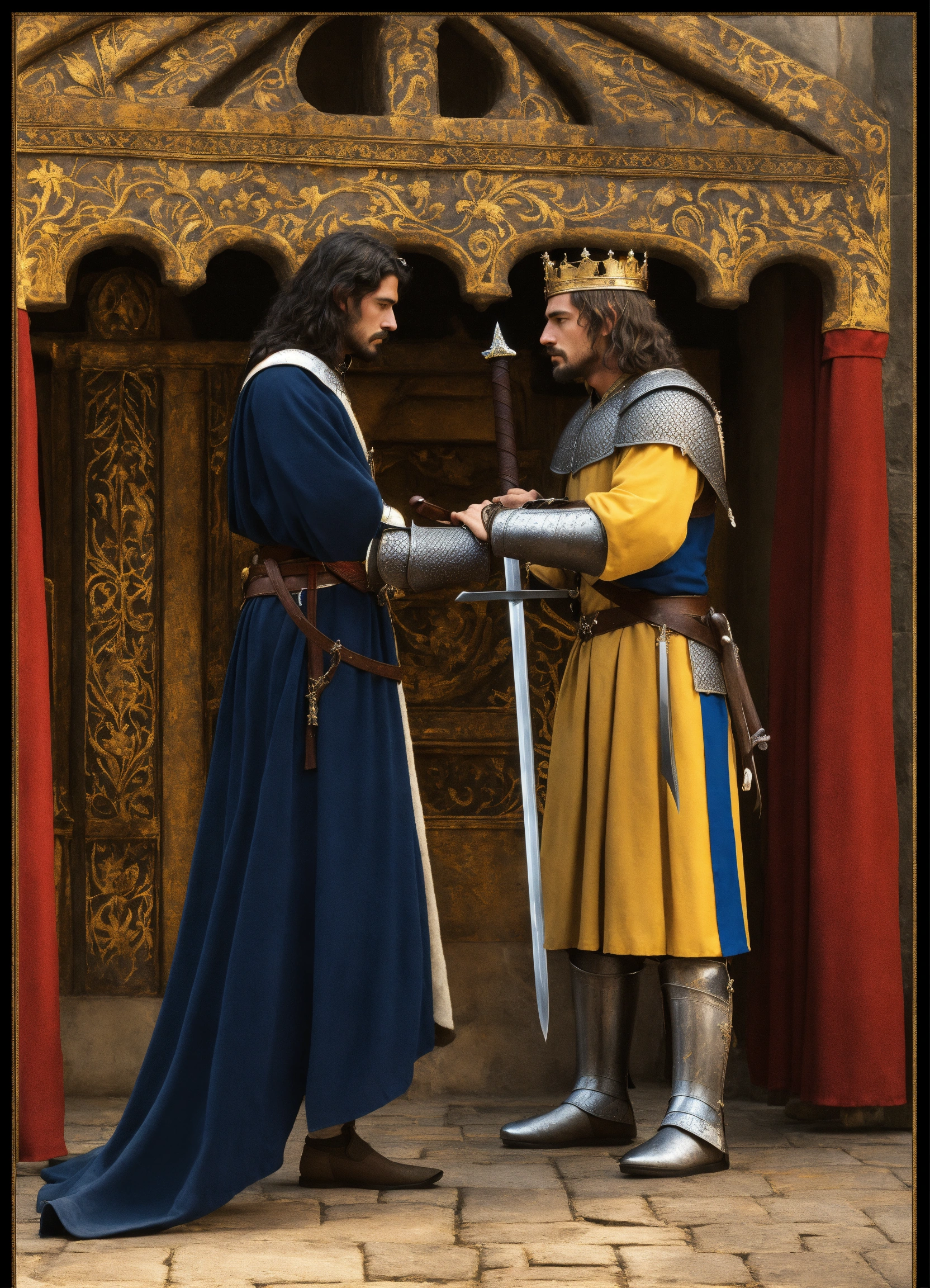 Lexica - In the medieval, the king is around 50 years old, standing ...