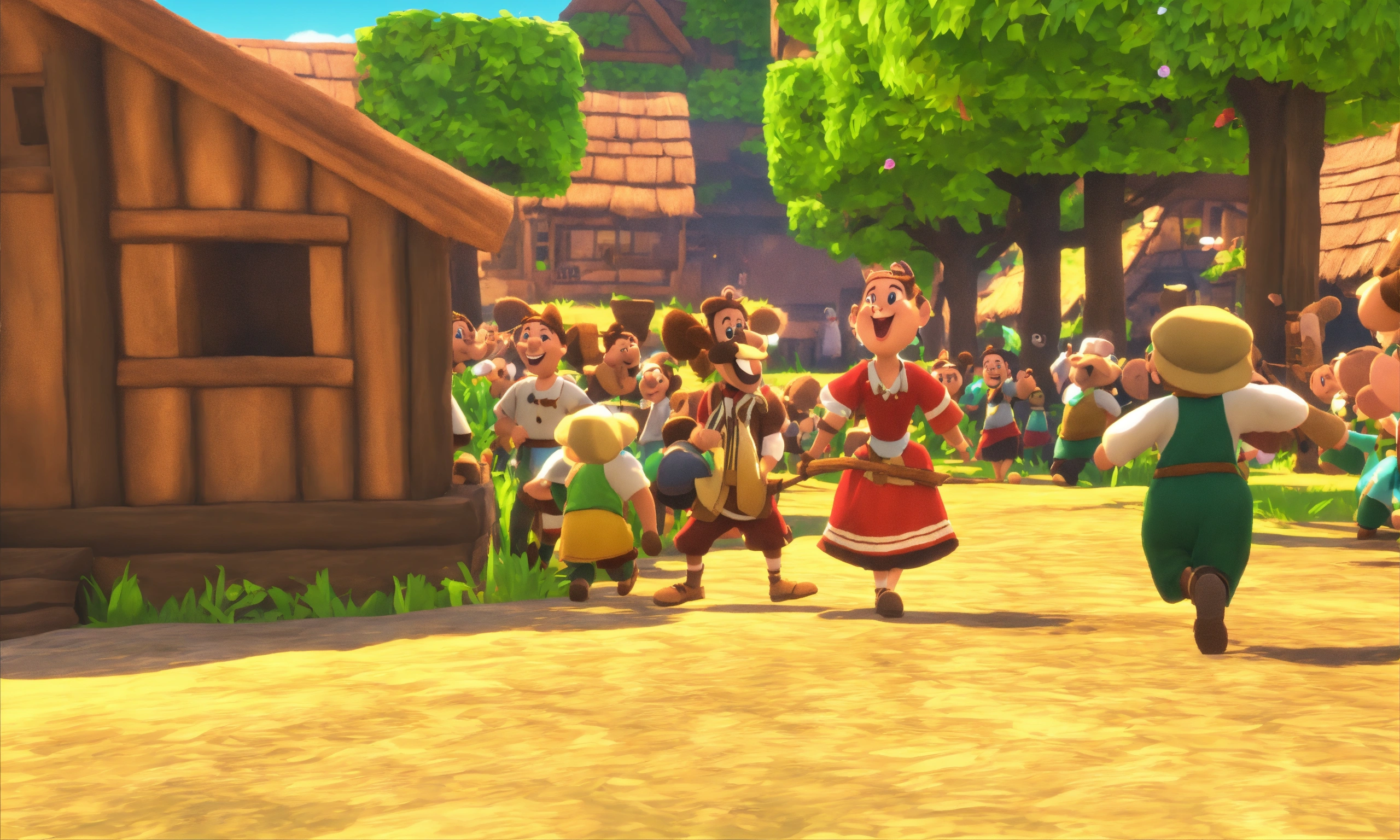Lexica - Lots of happy villagers that shows unity animated
