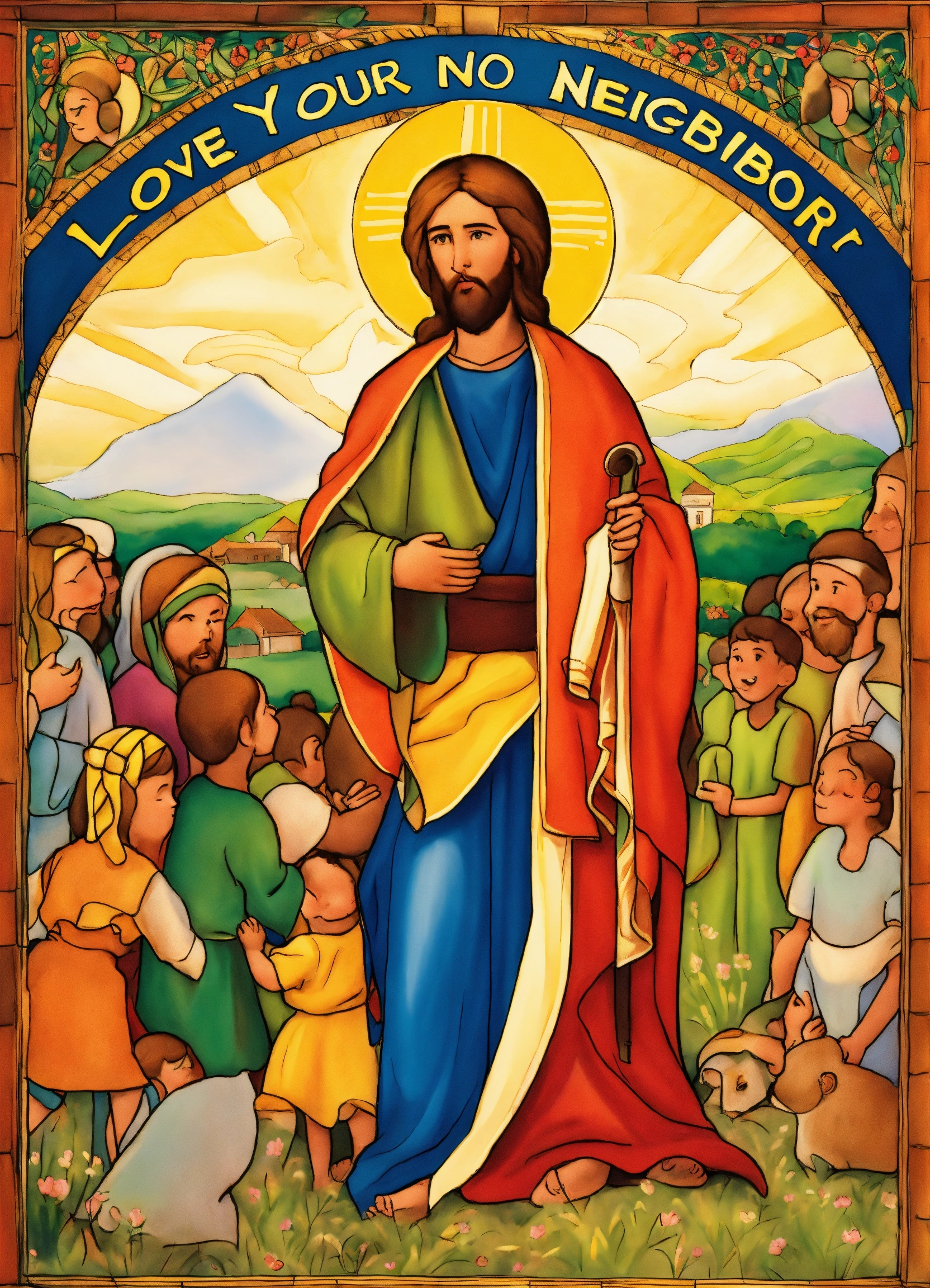 Lexica - Illustrate Christ´s teaching "Love your neighbor as yourself."