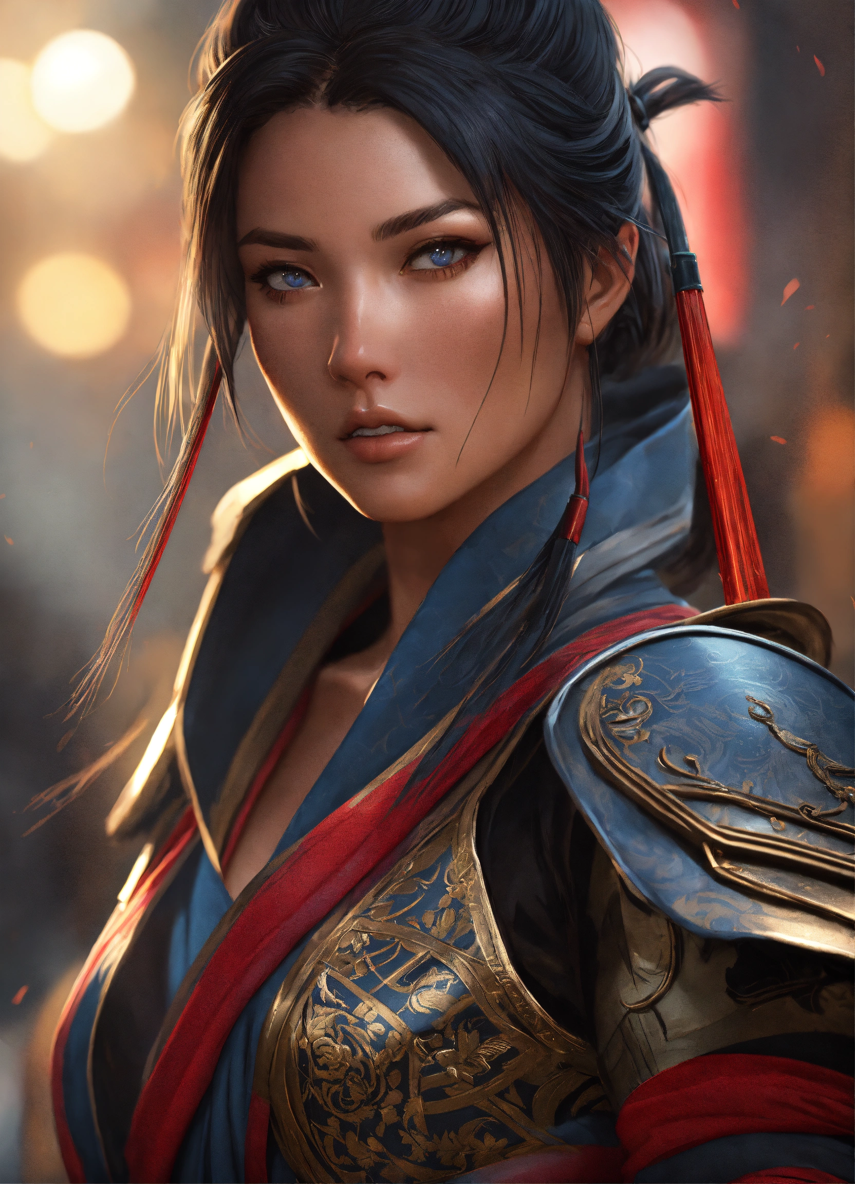 Lexica - "female ninja", heroine, katana, samurai, full body ...