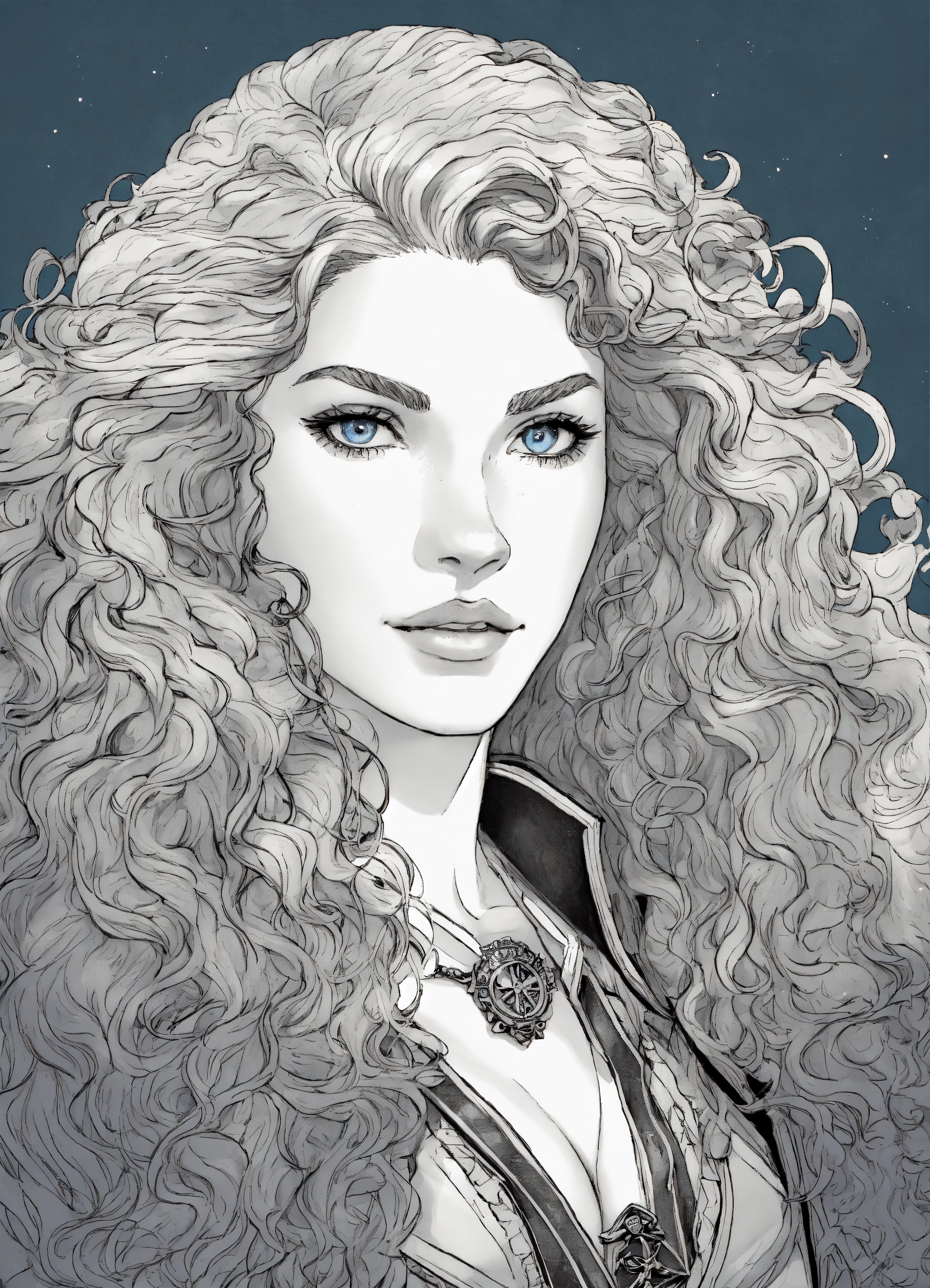 Lexica - "adult Merida as pirate captain", glossy hair, magical ...