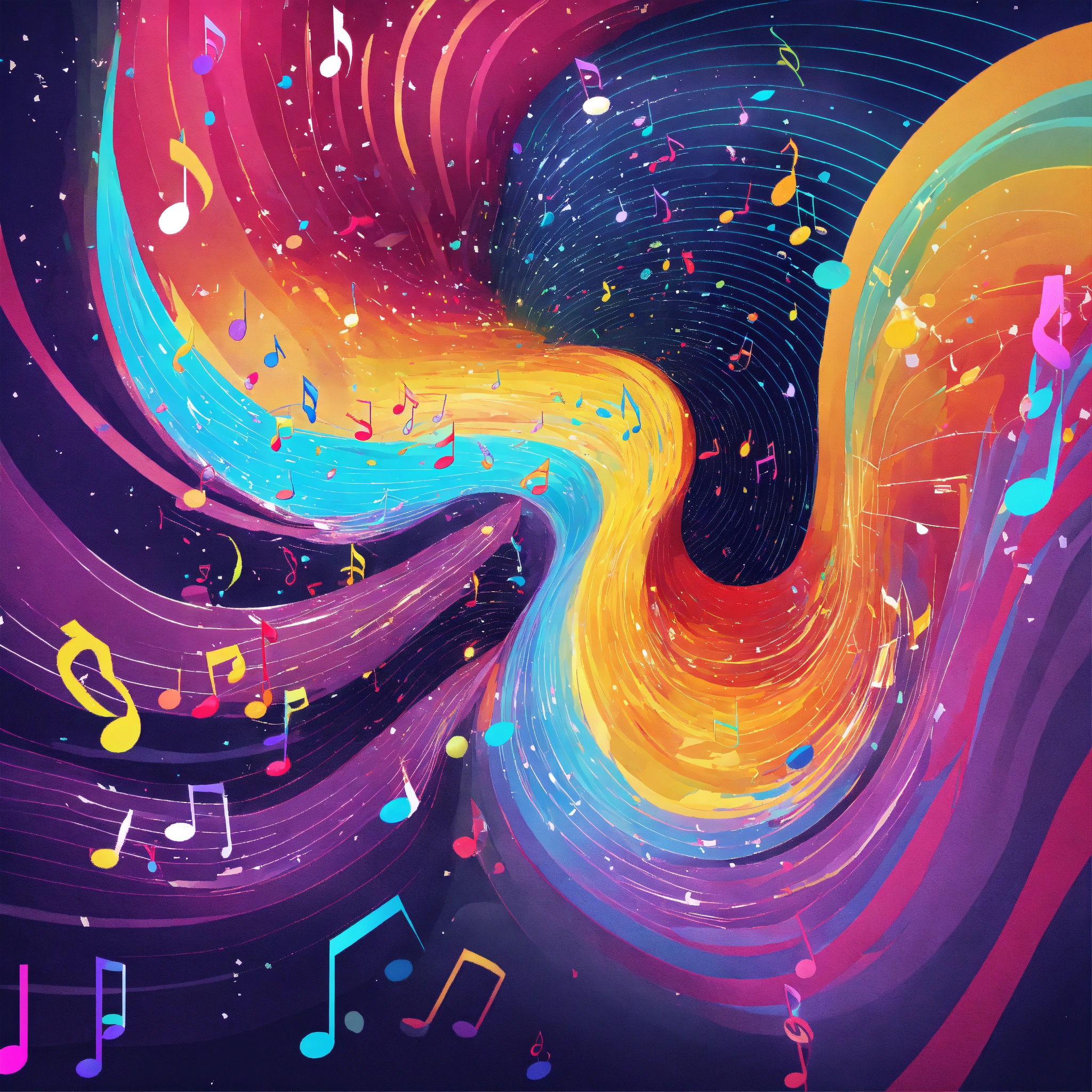 Lexica - Visual representation of the music, with swirling colors ...