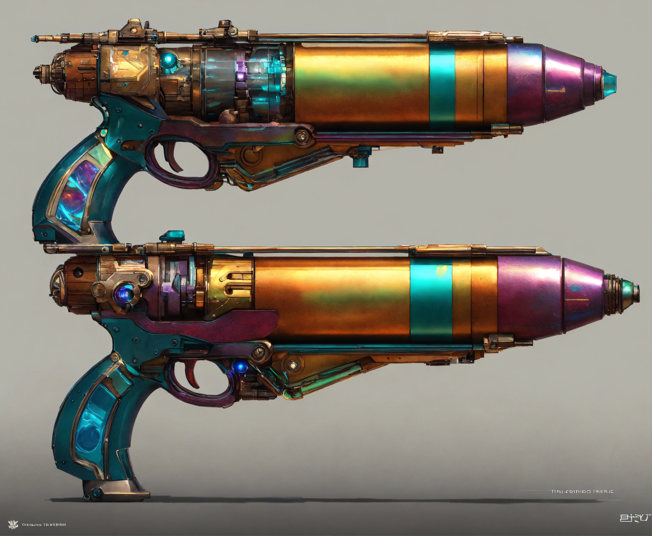 Lexica - A side-view of a unstable exotic matter powered raygun, well ...