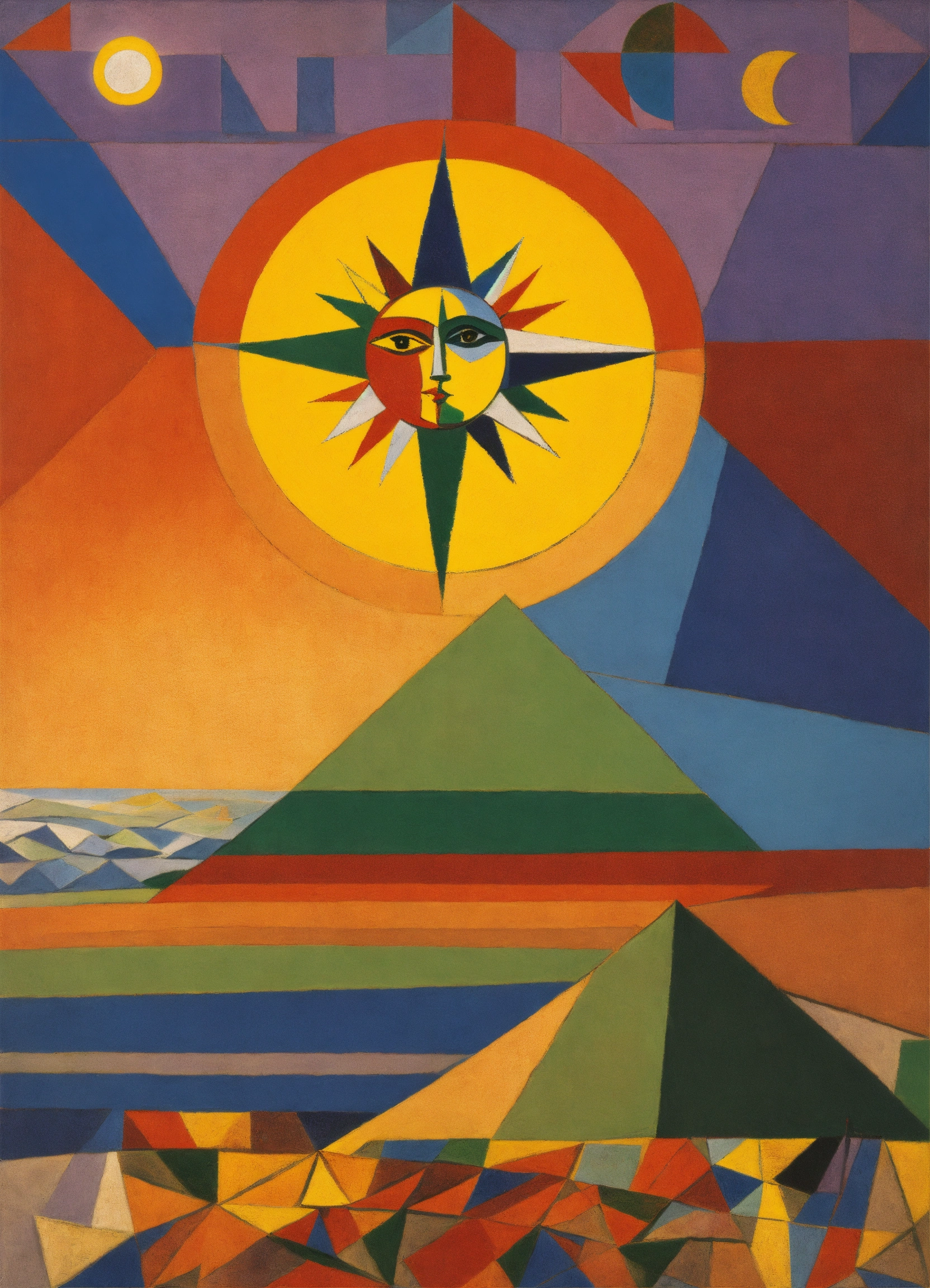 Lexica - Sun merging into moon, psychedelic, the four corners of the ...