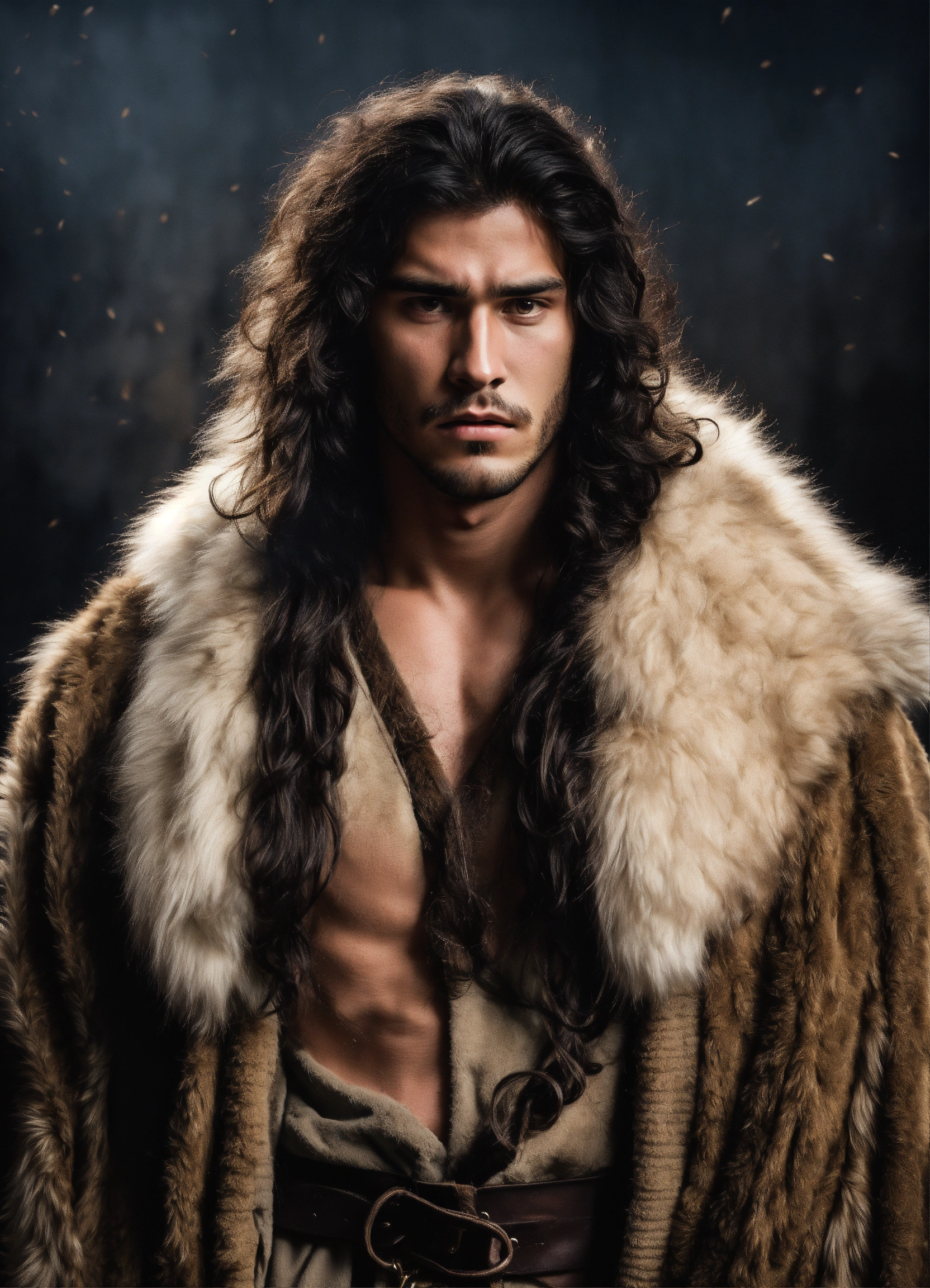 Lexica - In photographic style a rugged scruffy pale white male black ...