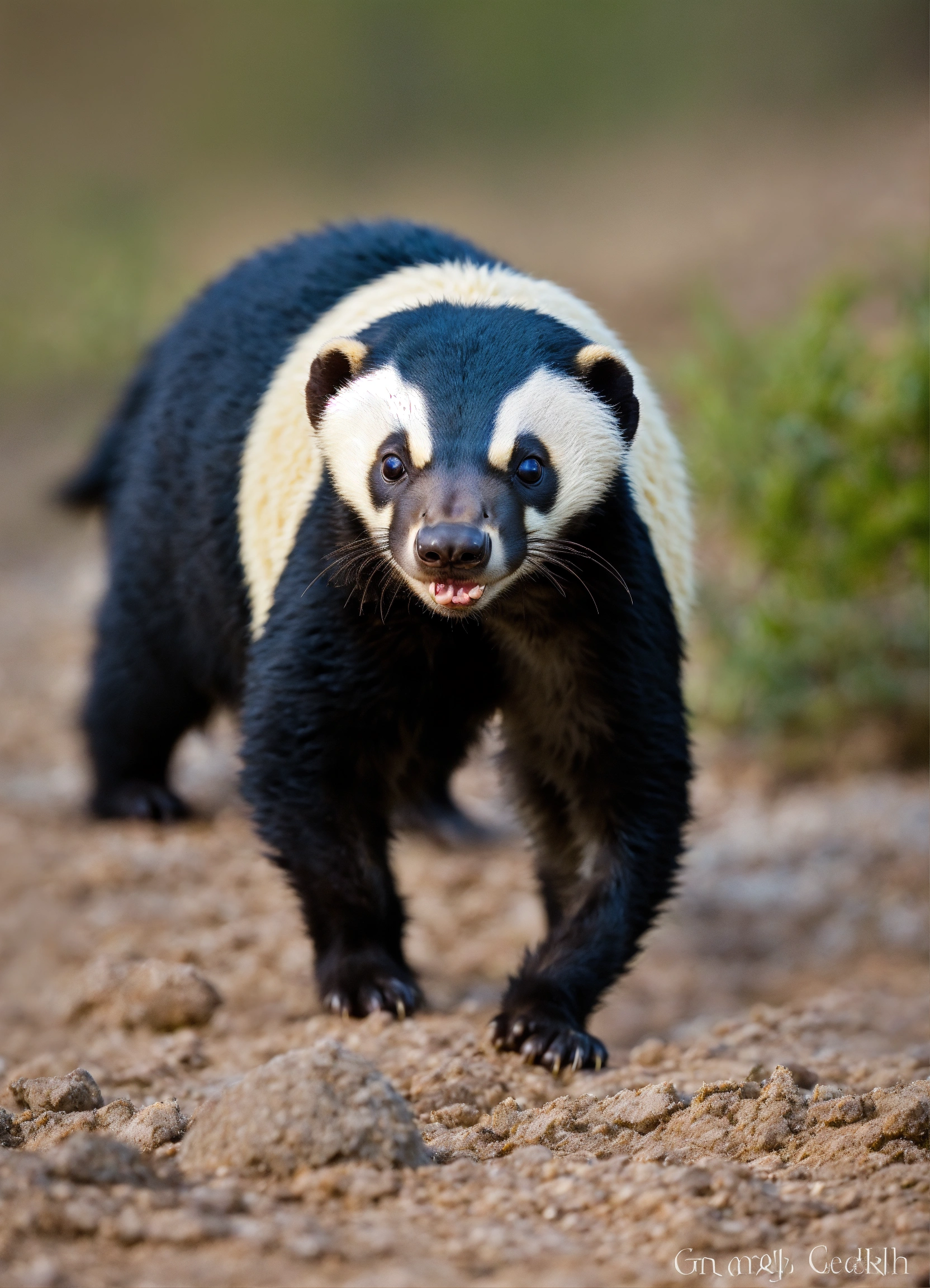 Lexica - Honey badger with googly eyes