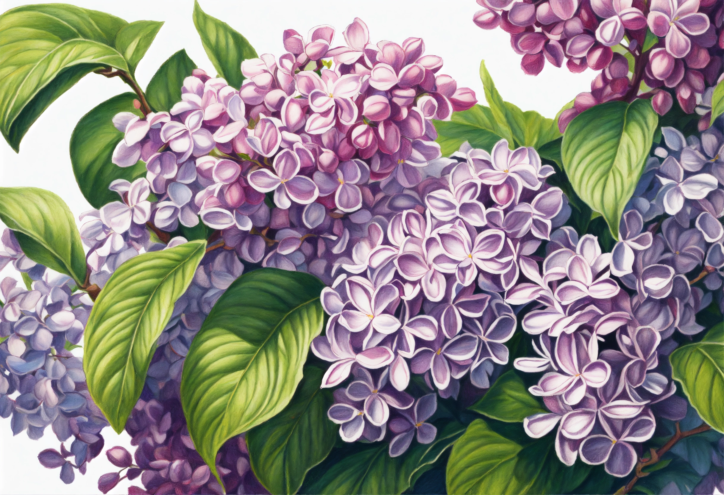 Lexica - Beautiful branches of blooming lilac, excellent, vintage style ...