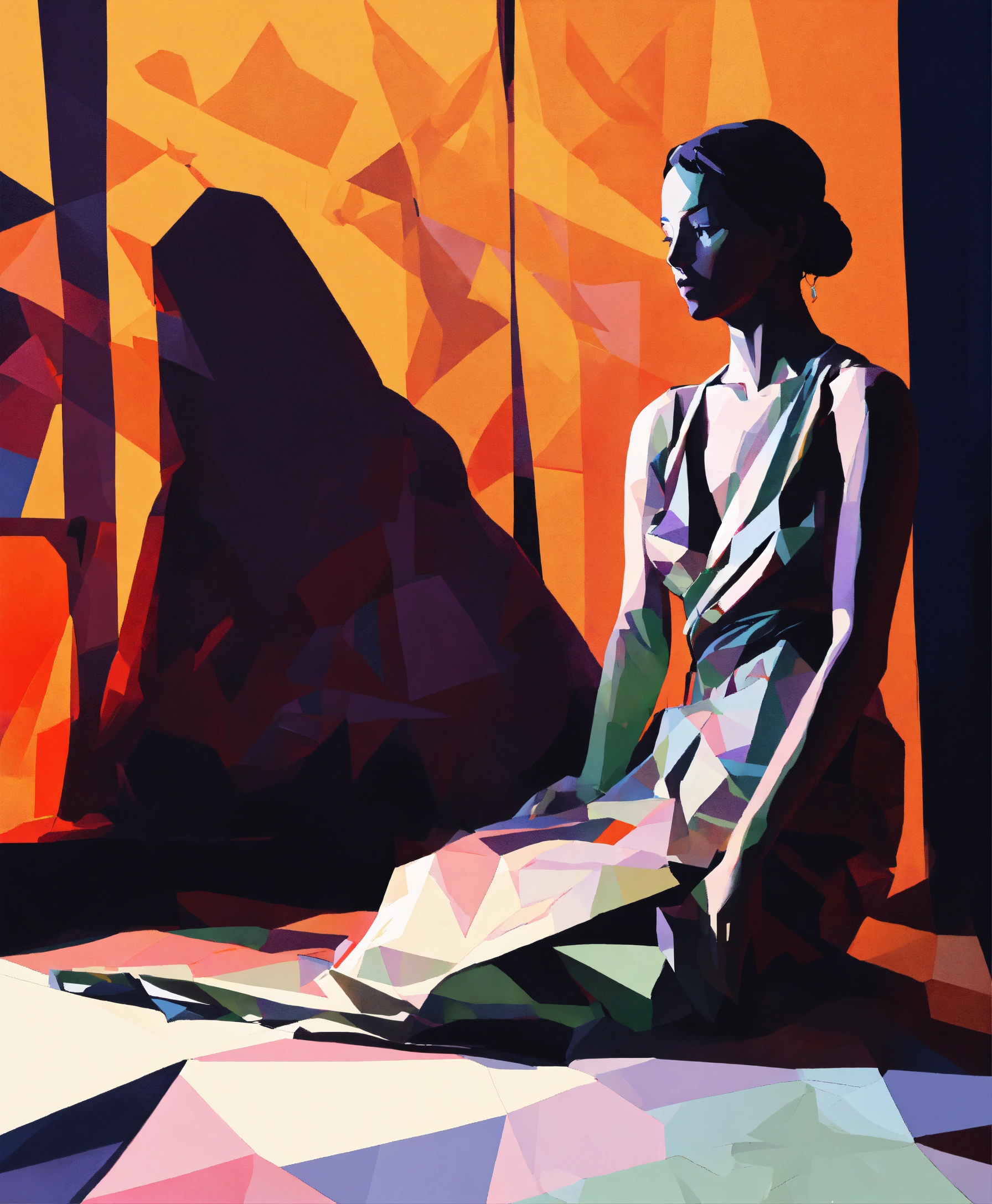 Lexica - Life drawing Art model striking a provacative pose for an ...