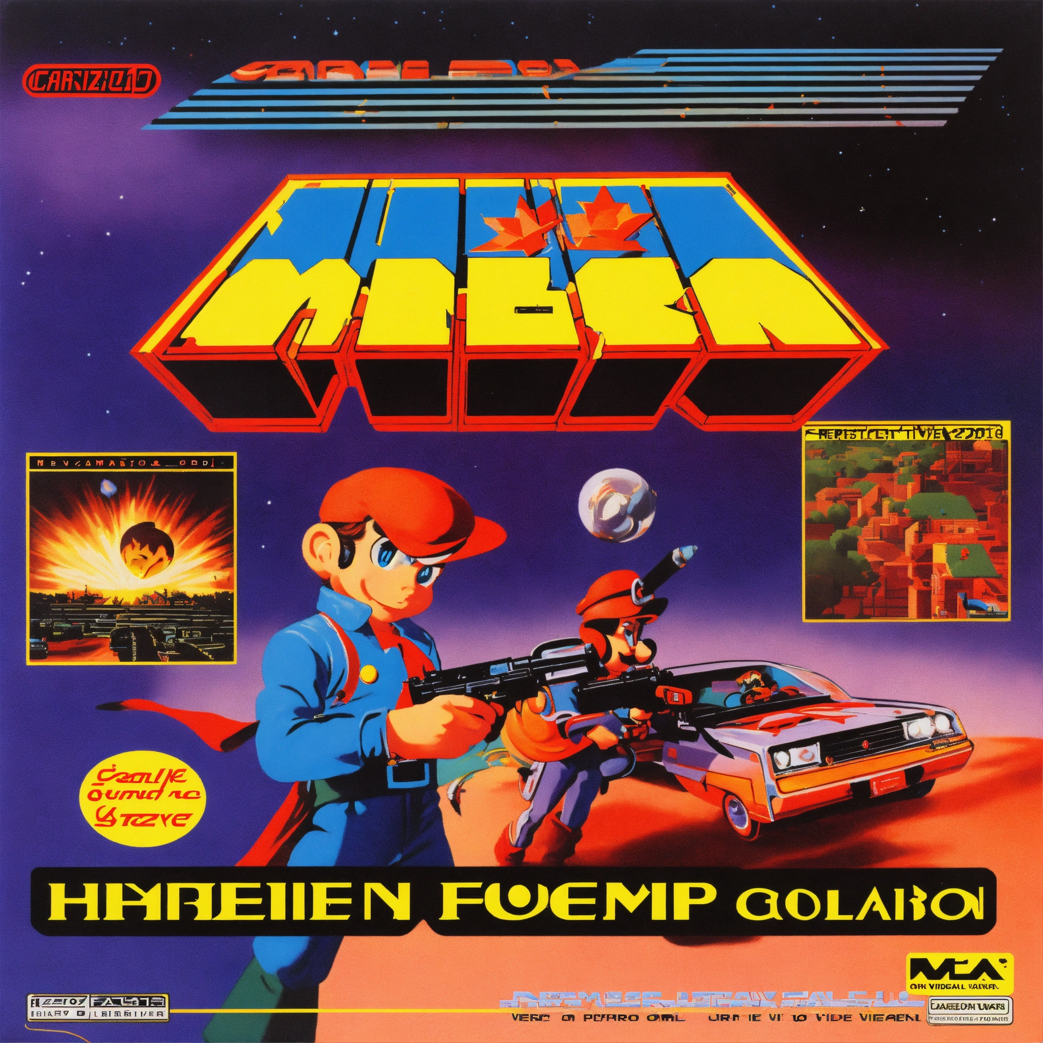 Lexica - Original retro video game album art