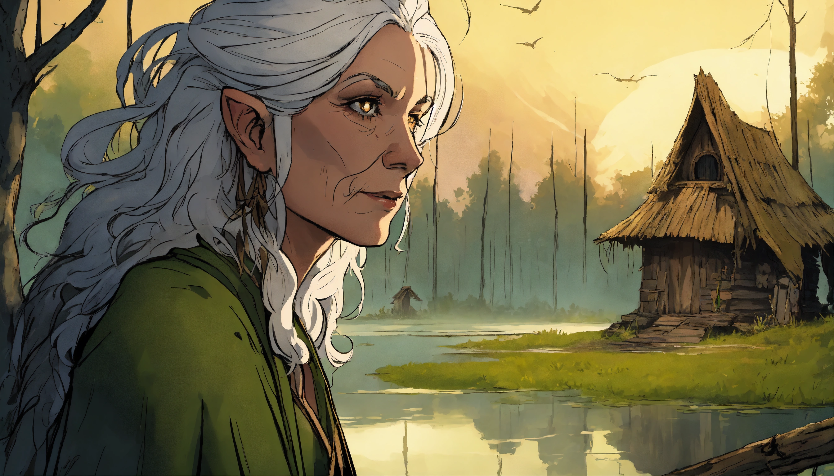 Lexica - An attractive curious older fey witch that lives in the swamp ...